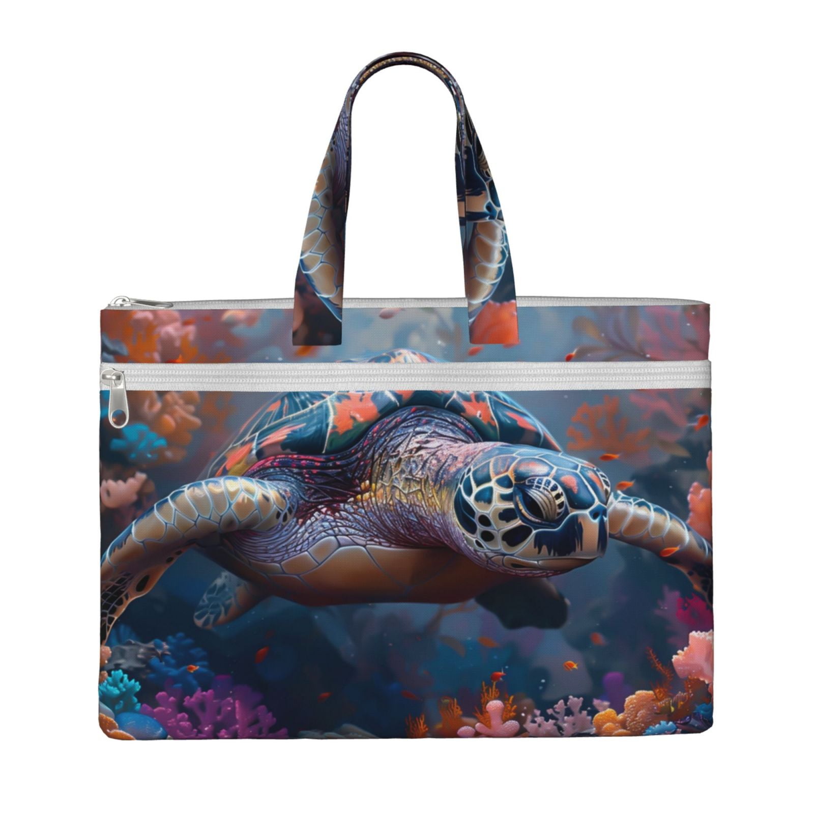 Kdxio Underwater Lazy Turtle File Tote Document Bag Business Briefcase ...