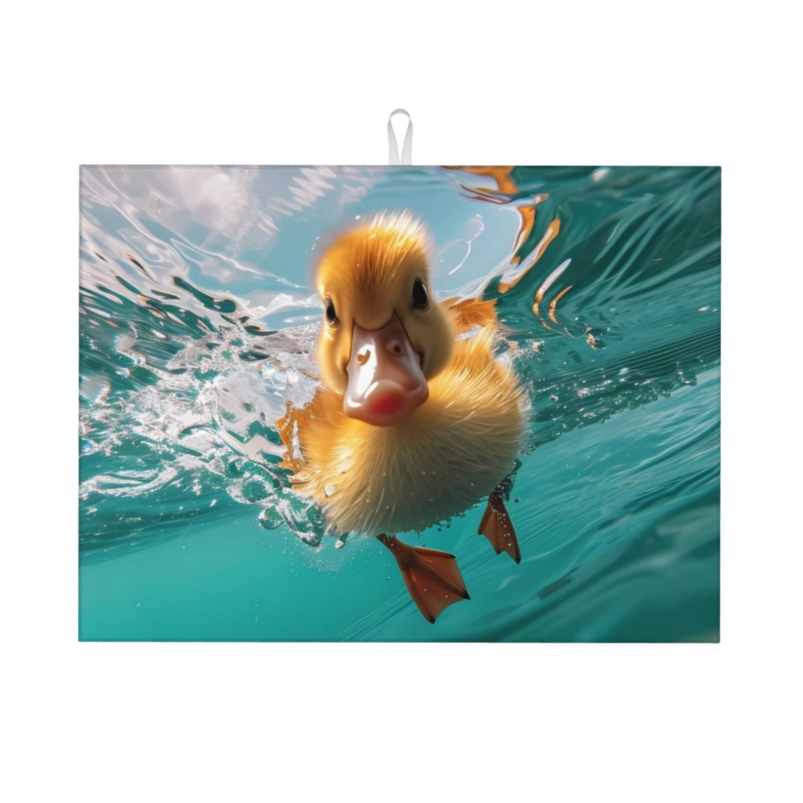 Kdxio Underwater Swimming Duck for Dish Drying Mat,24*18 inch Absorbent ...