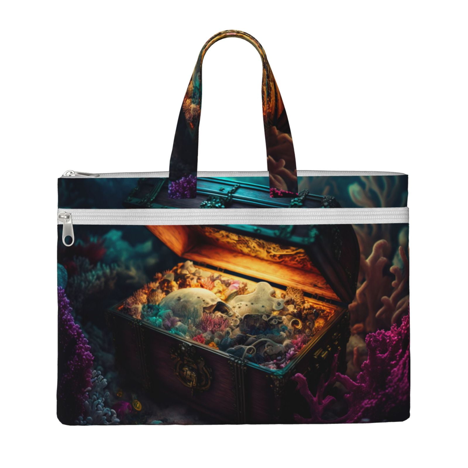 Kdxio Underwater Treasure Chest File Tote Document Bag Business ...