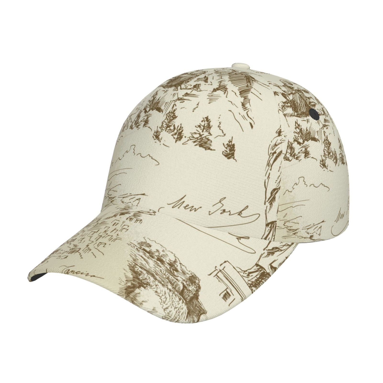 Kdxio Unisex American Monuments Pattern Baseball Cap Unisex Washed ...