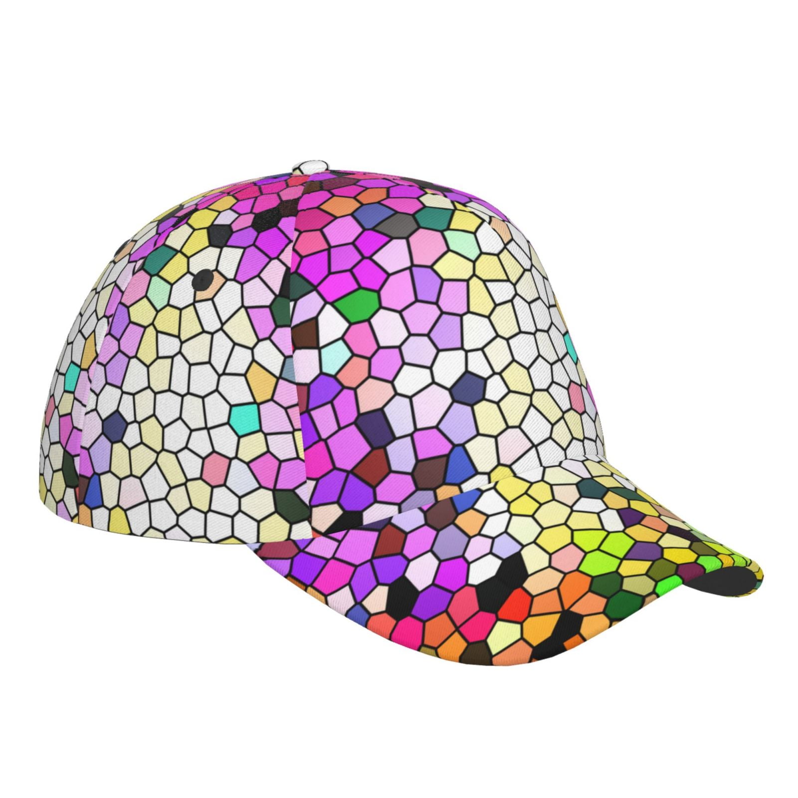 Kdxio Unisex Colorful Tie Dye Stained Glass 3 Pattern Baseball Cap ...
