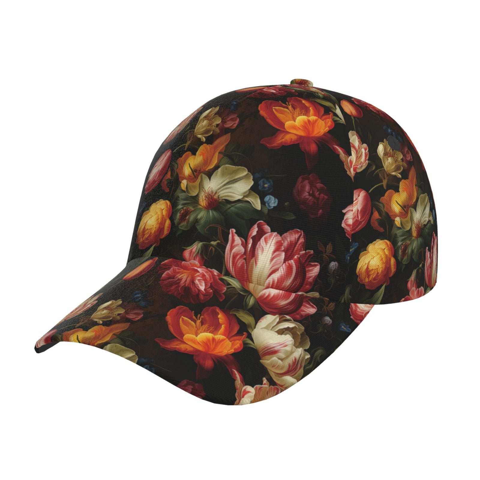 Kdxio Unisex Colorful Tulips Pattern Baseball Cap Unisex Washed Classic ...