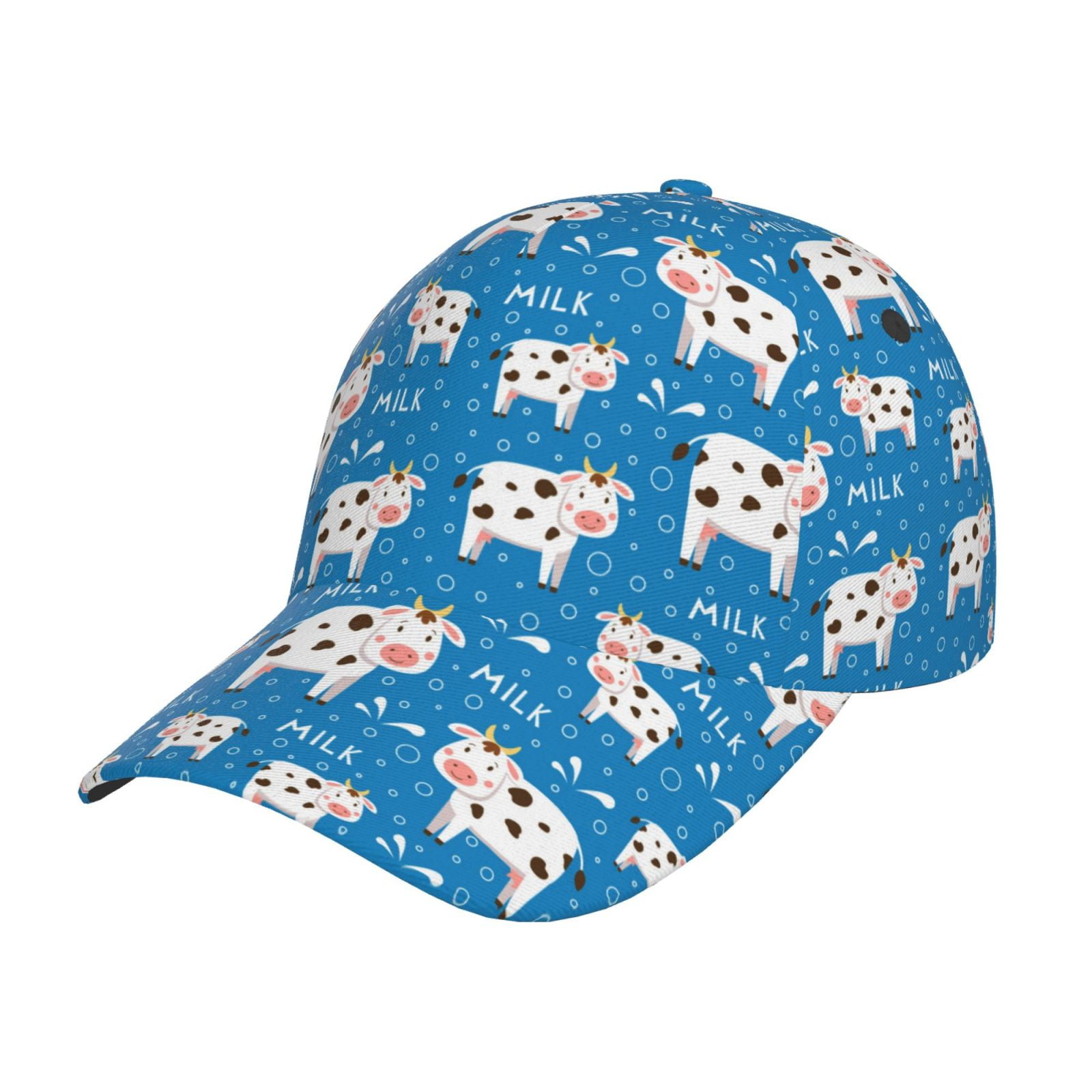 Kdxio Unisex Cows Milk Pattern Baseball Cap Unisex Washed Classic ...