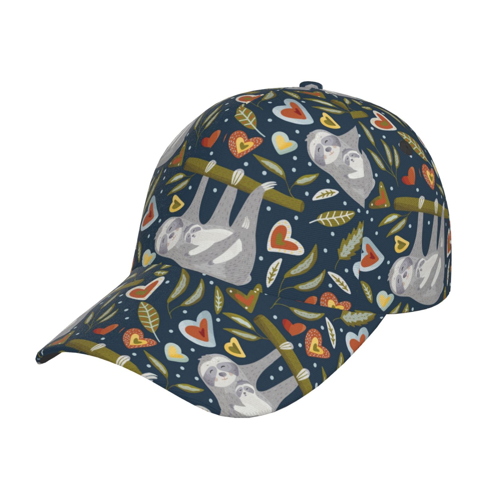 Kdxio Unisex Cute Sloth Pattern Baseball Cap Unisex Washed Classic ...