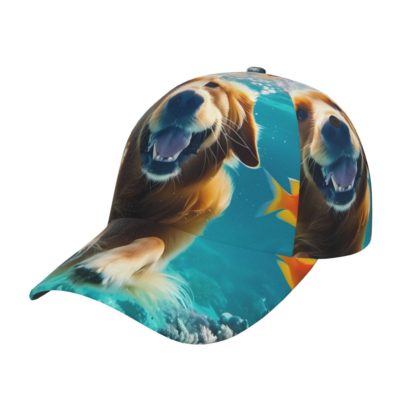 Kdxio Unisex Dog Underwater Adventure Pattern Baseball Cap Unisex ...