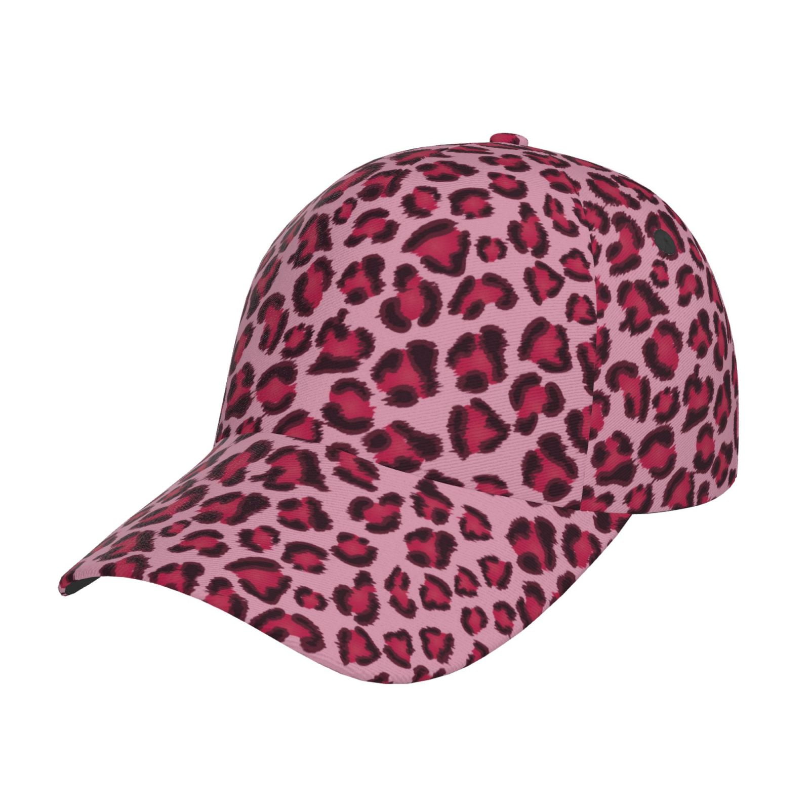 Kdxio Unisex Rose Leopard Print Pattern Baseball Cap Unisex Washed ...