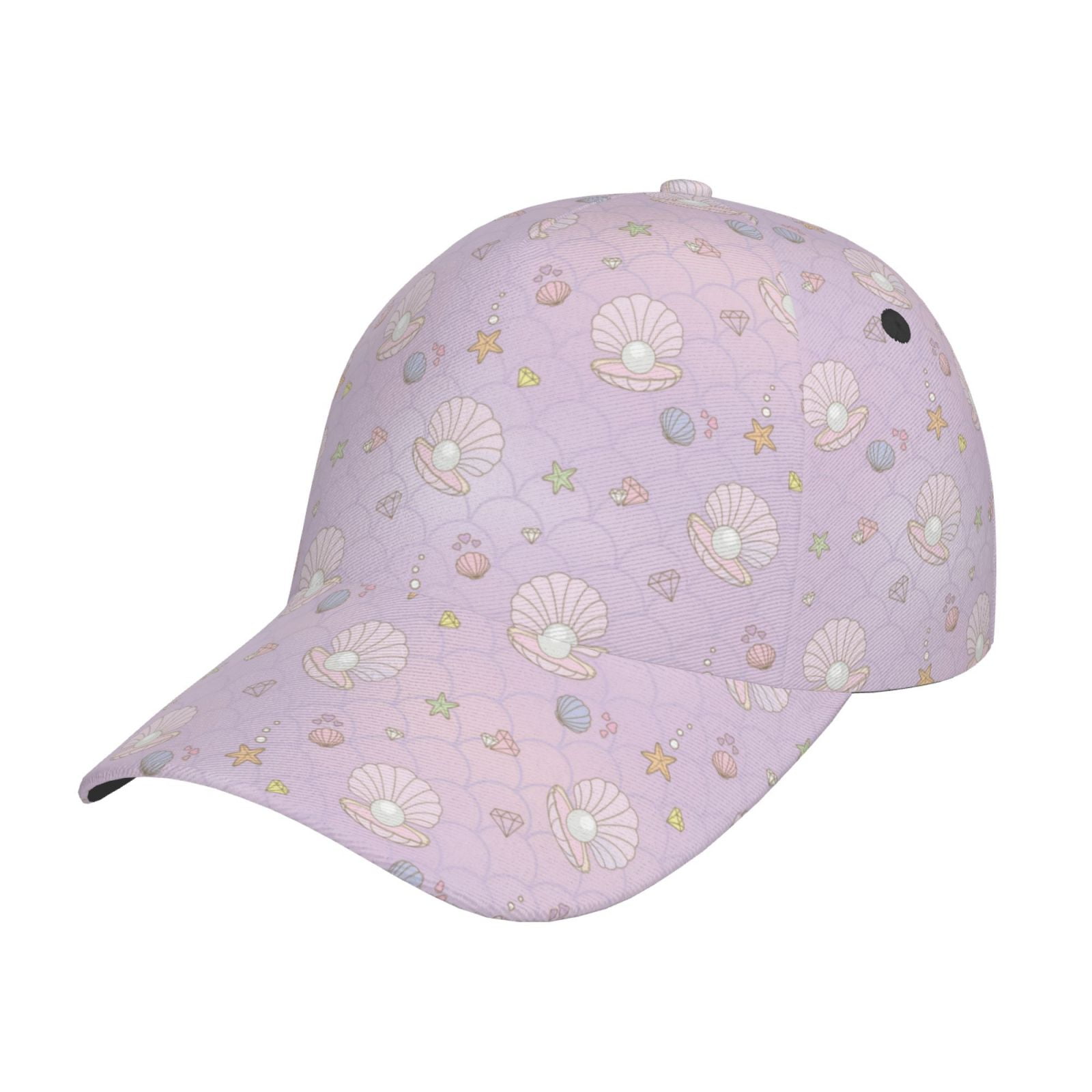 Kdxio Unisex Shells Pearl Pattern Baseball Cap Unisex Washed Classic ...