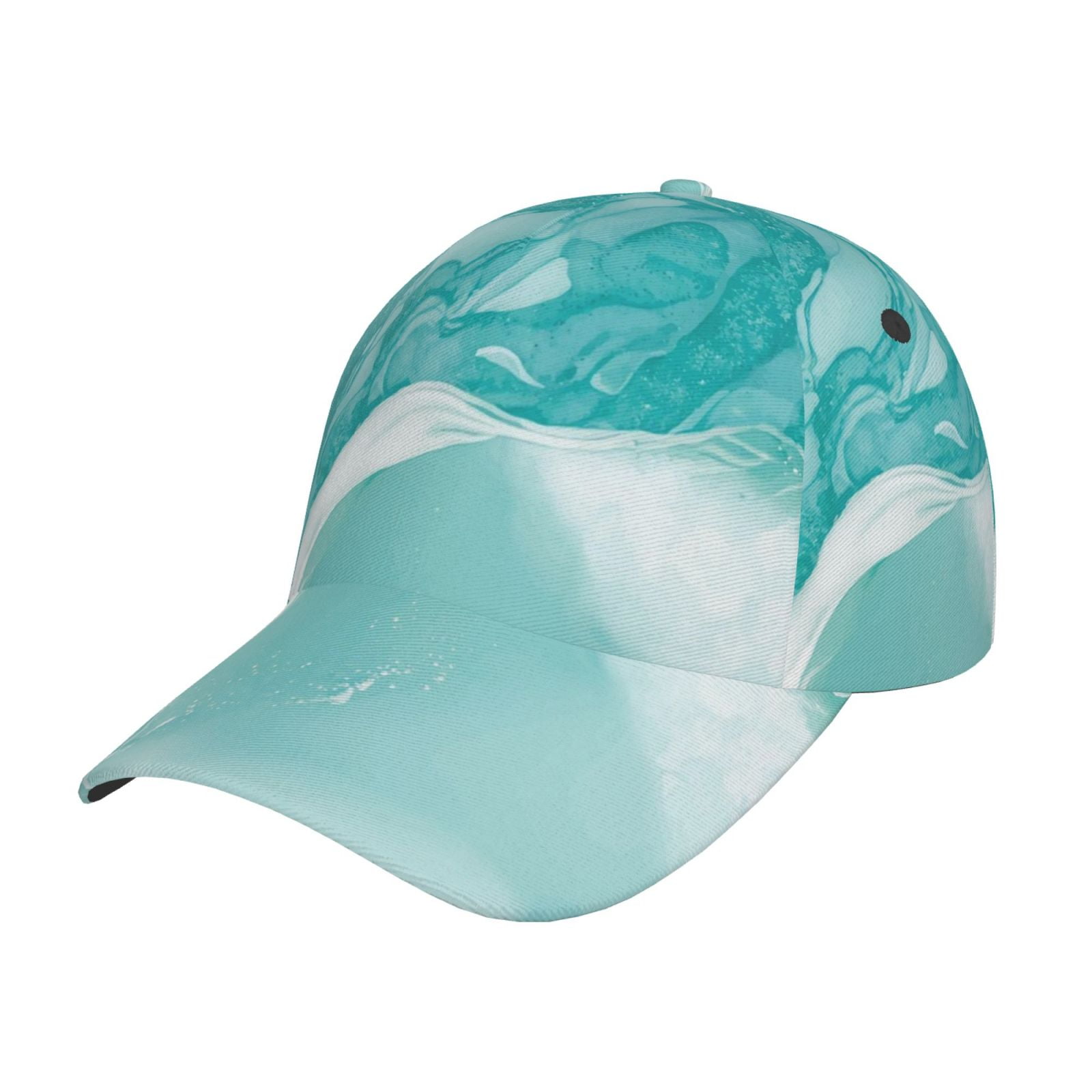 Kdxio Unisex Teal Turquoise 1 Pattern Baseball Cap Unisex Washed ...