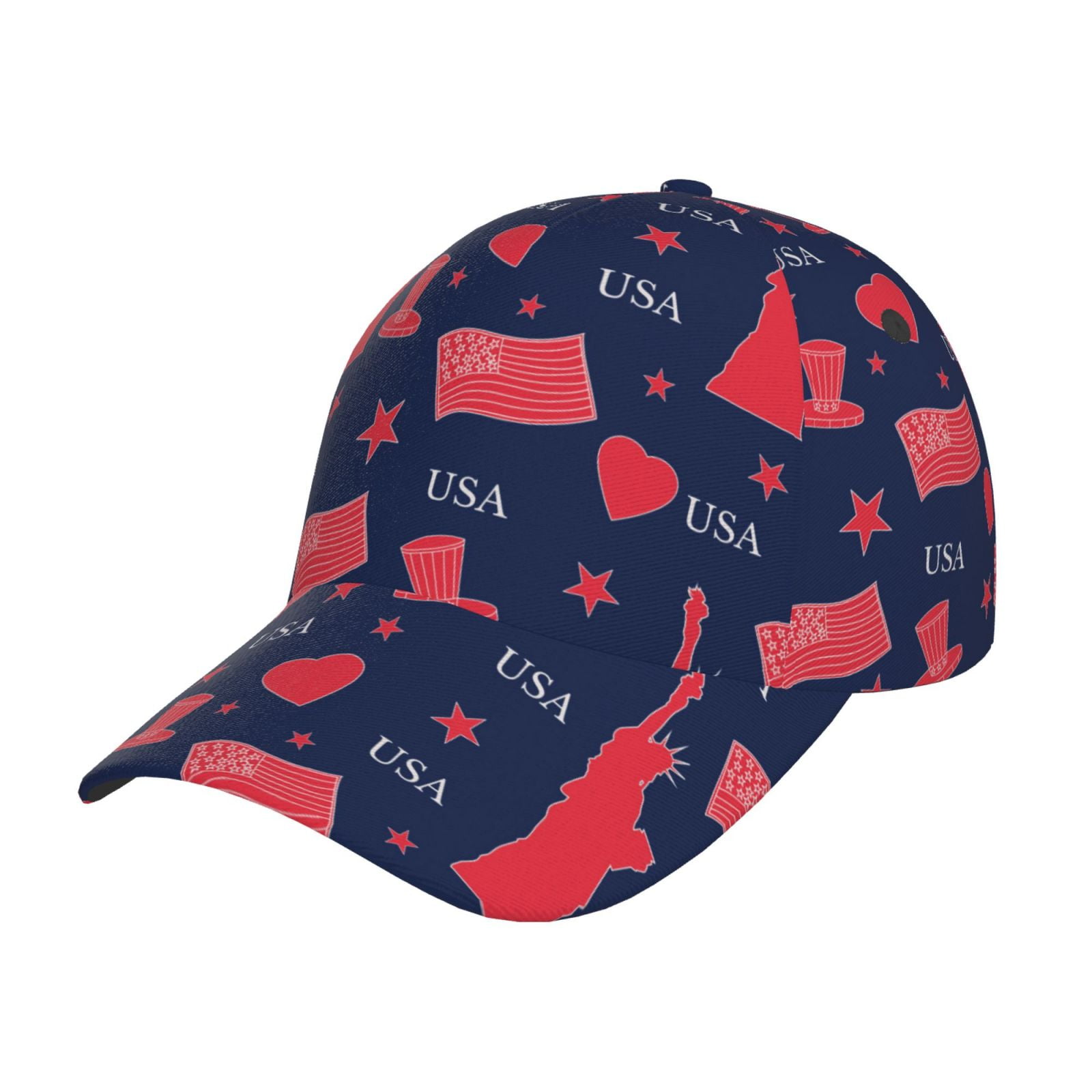 Kdxio Unisex The Statue Of Liberty Pattern Baseball Cap Unisex Washed ...