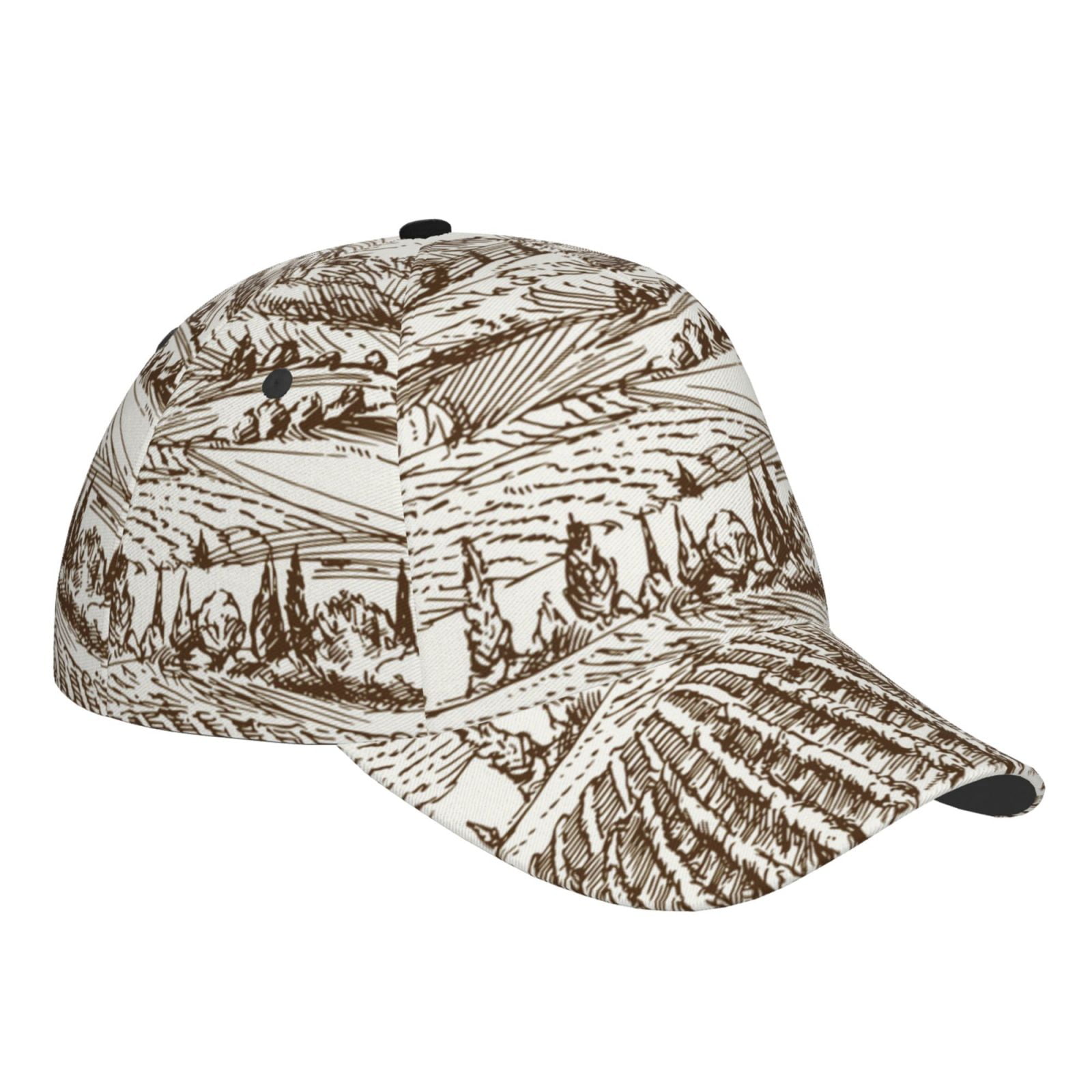 Kdxio Unisex Vineyard Landscape 1 Pattern Baseball Cap Unisex Washed ...