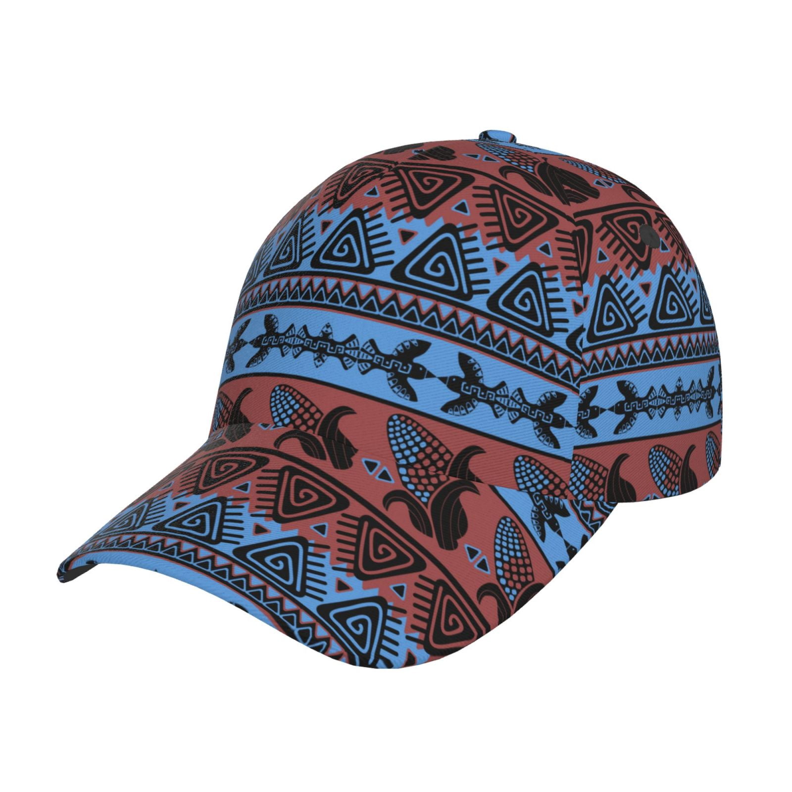 Kdxio Unisex Vintage Corn Pattern in Red Blue Pattern Baseball Cap ...