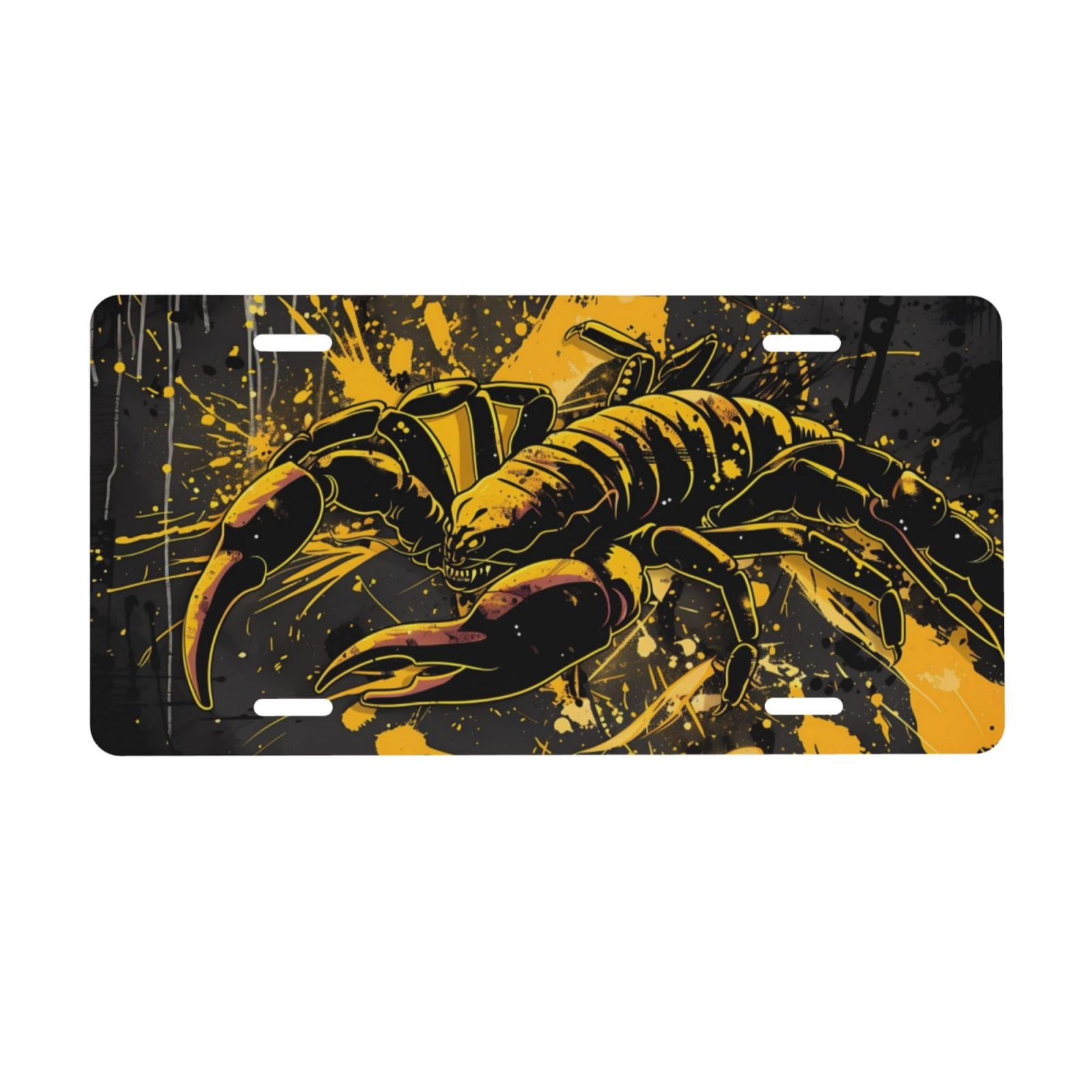 Kdxio Urban Graffiti Scorpion Illustration License Plate Car Front ...