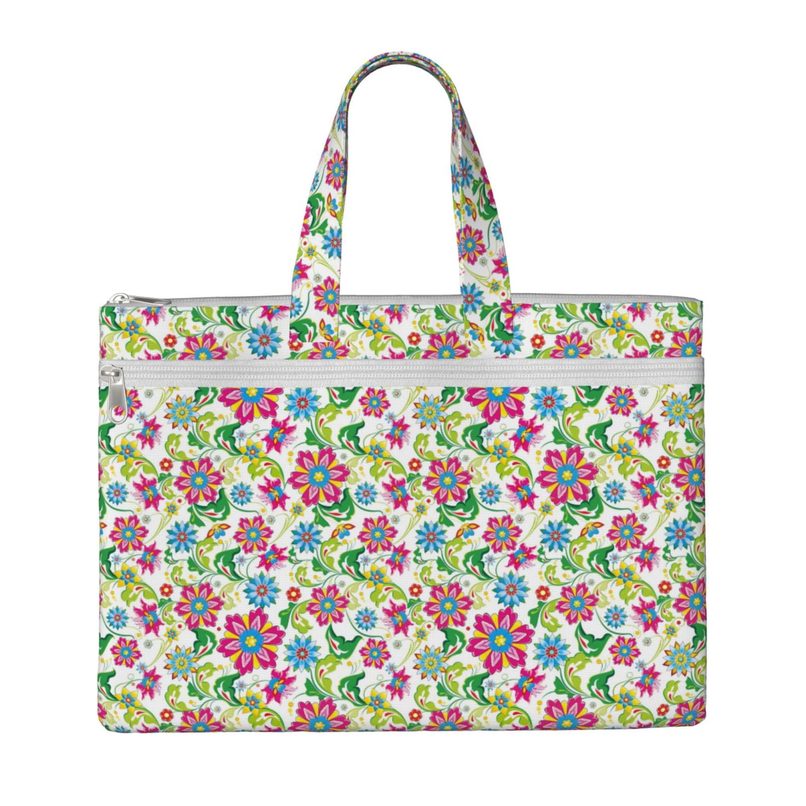 Kdxio Vector Mexican Otomi Style Bright File Tote Document Bag Business ...