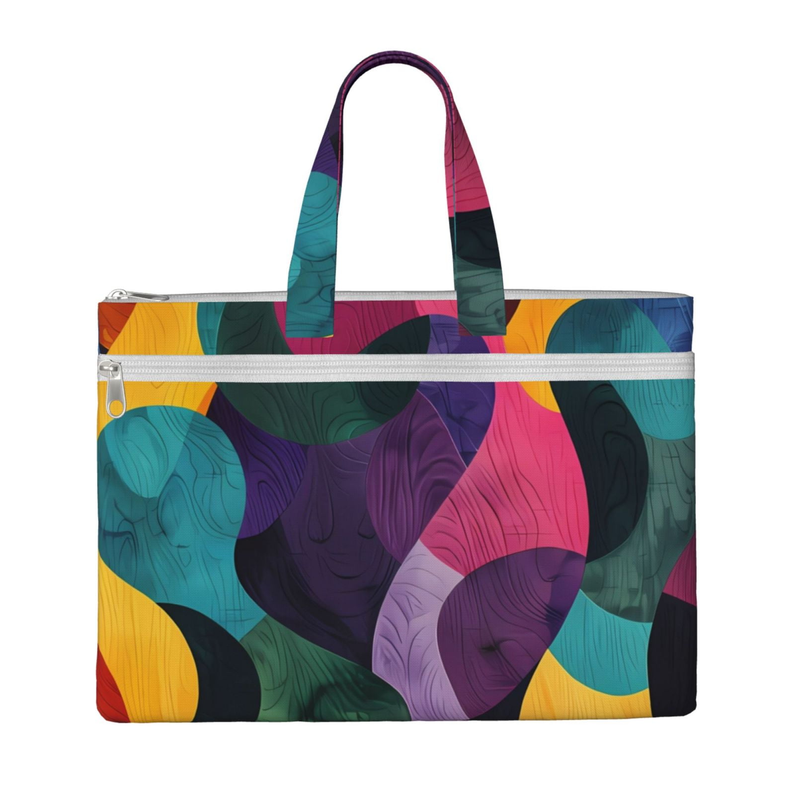 Kdxio Vibrant Abstract Flow File Tote Document Bag Business Briefcase ...