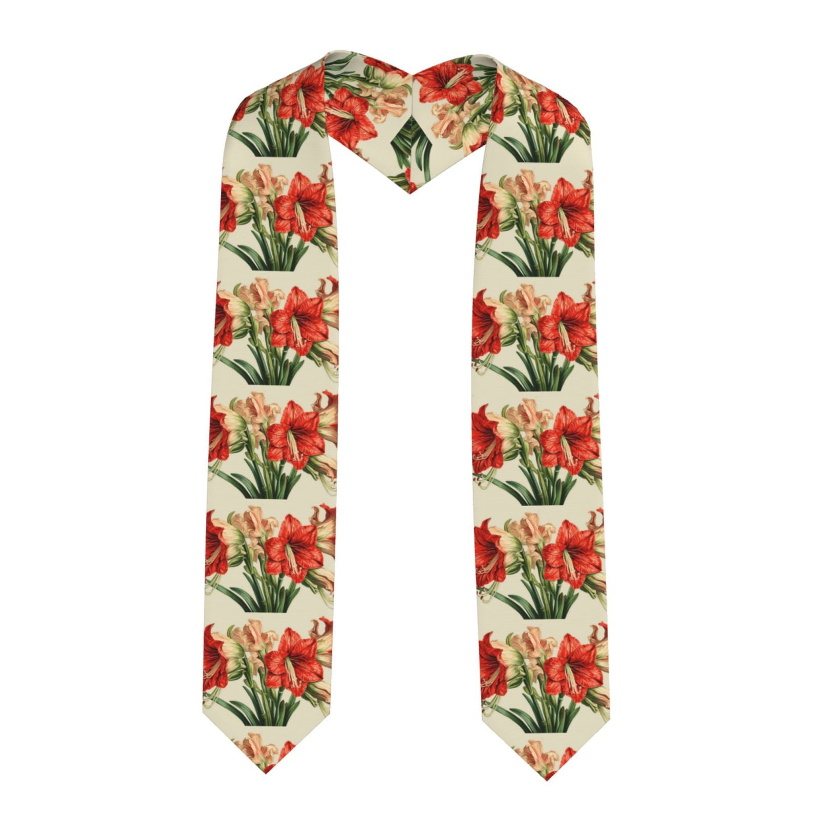 Kdxio Vibrant Amaryllis Flowers Graduation Stole Class, Graduation Sash ...