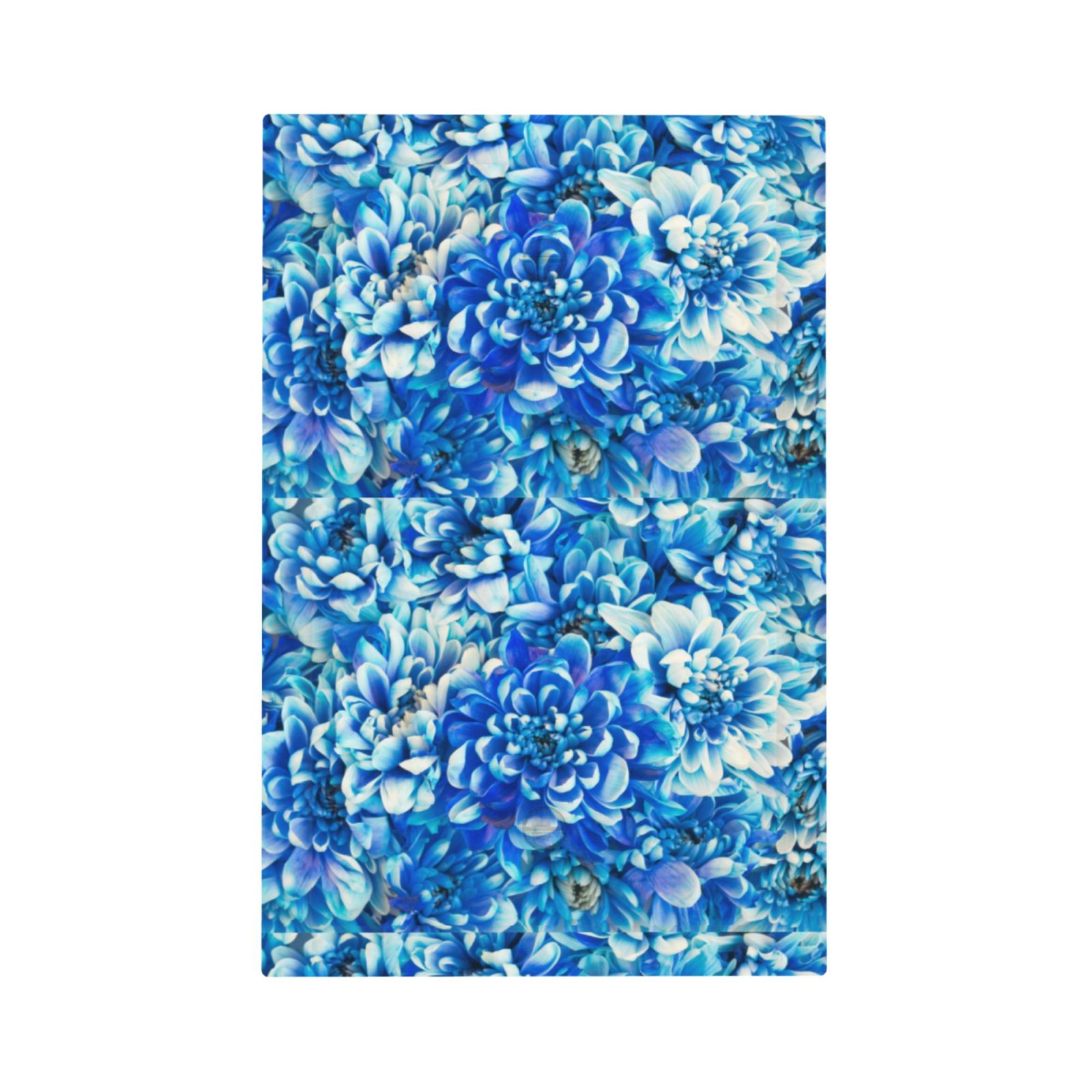Kdxio Vibrant Blue Floral Decorator Light Switch or Receptacle Outlet ...