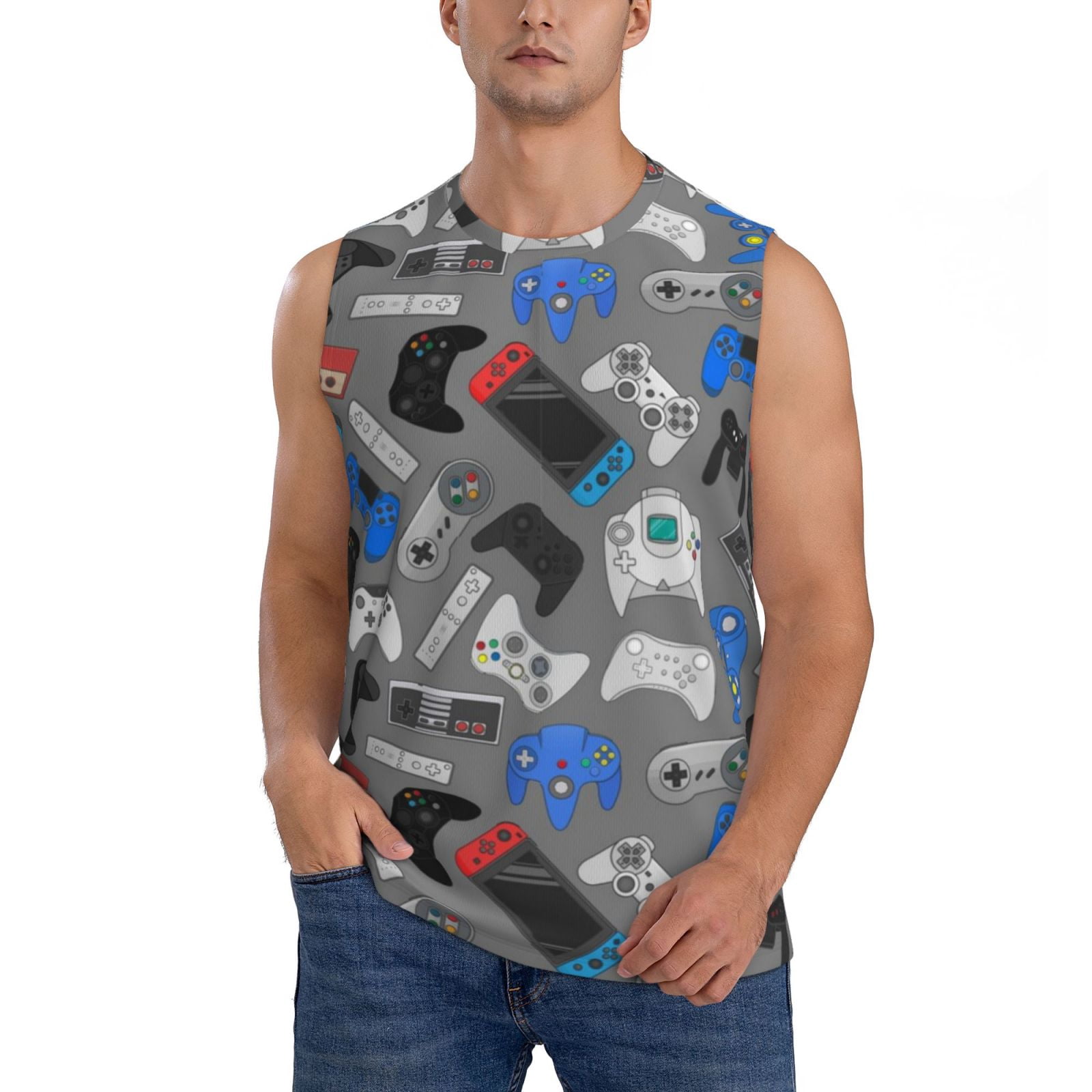 Kdxio Video Game for Men's Muscle T-shirt,Sleeveless for Workout ...