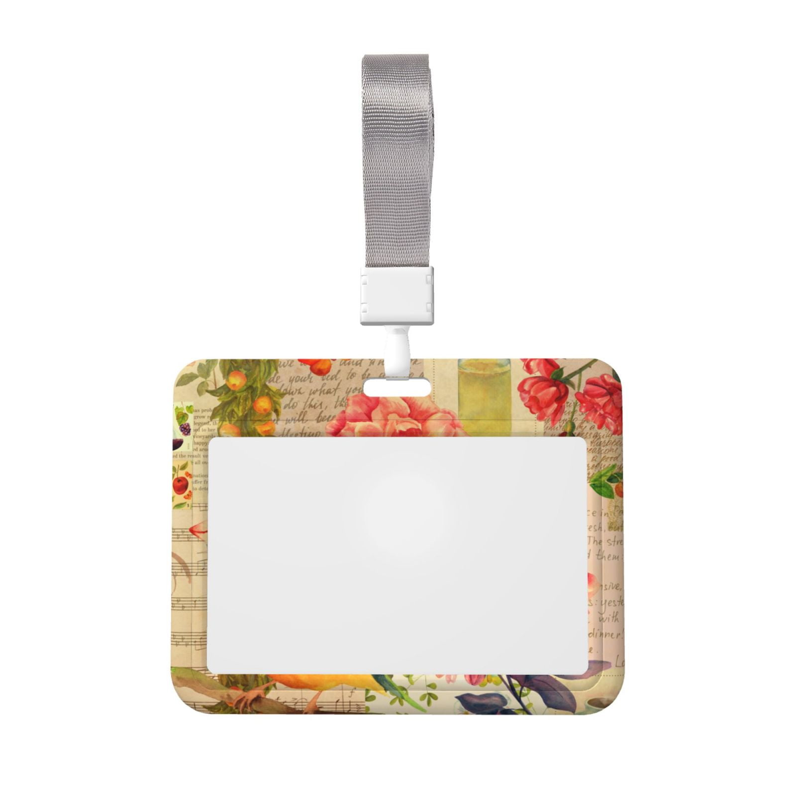 Kdxio Vintage Bird Card Badge Holder Work Badge Sleeve for Office ...