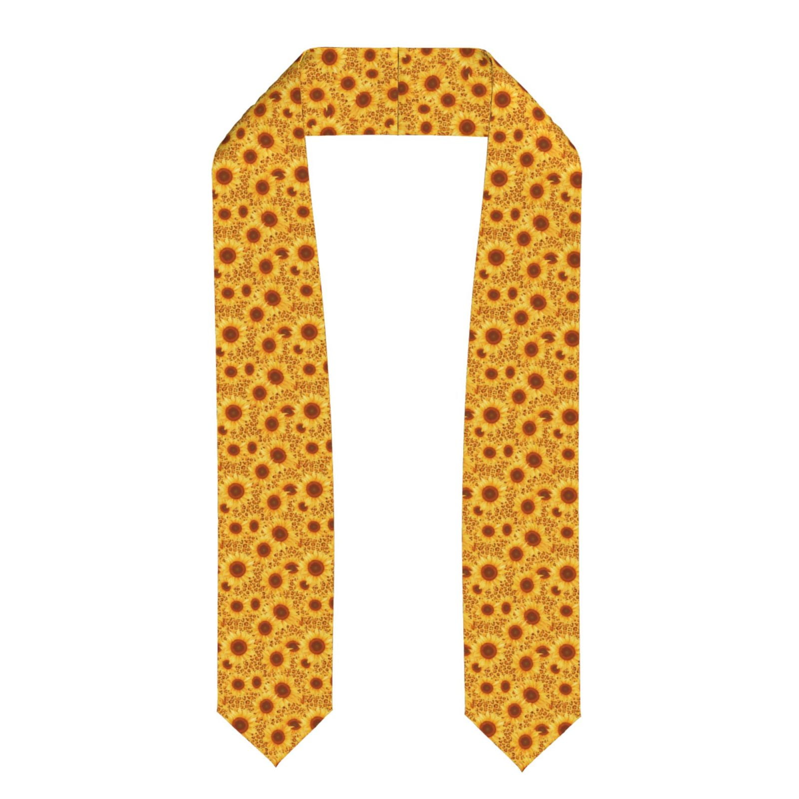 Kdxio Vintage Leopard Print Sunflower Graduation Stole Class ...