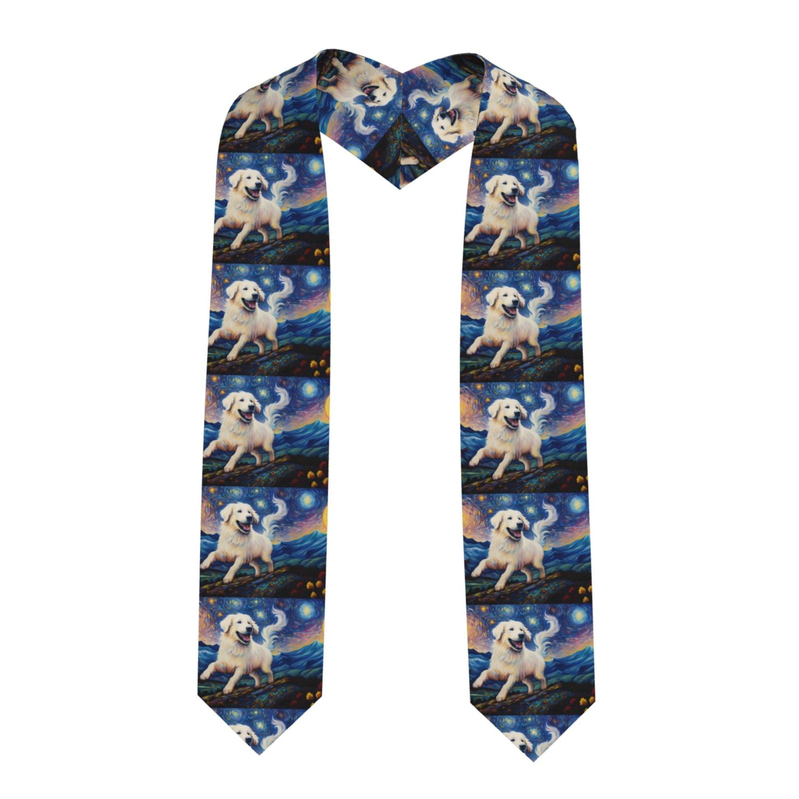 Kdxio Vintage Starry Sky Puppy Graduation Stole Class, Graduation Sash ...