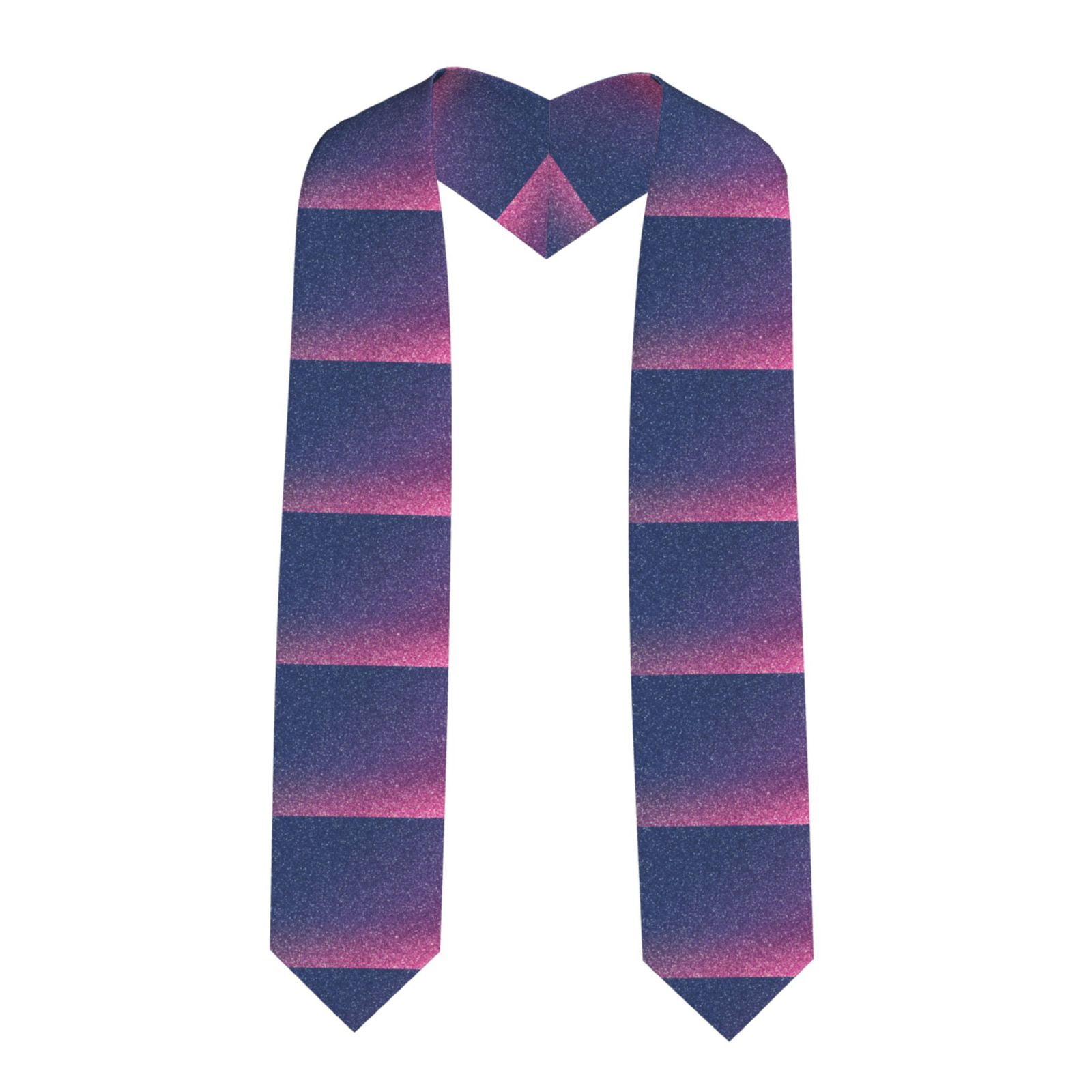 Kdxio Violet Glitter Graduation Stole Class, Graduation Sash, Unisex ...