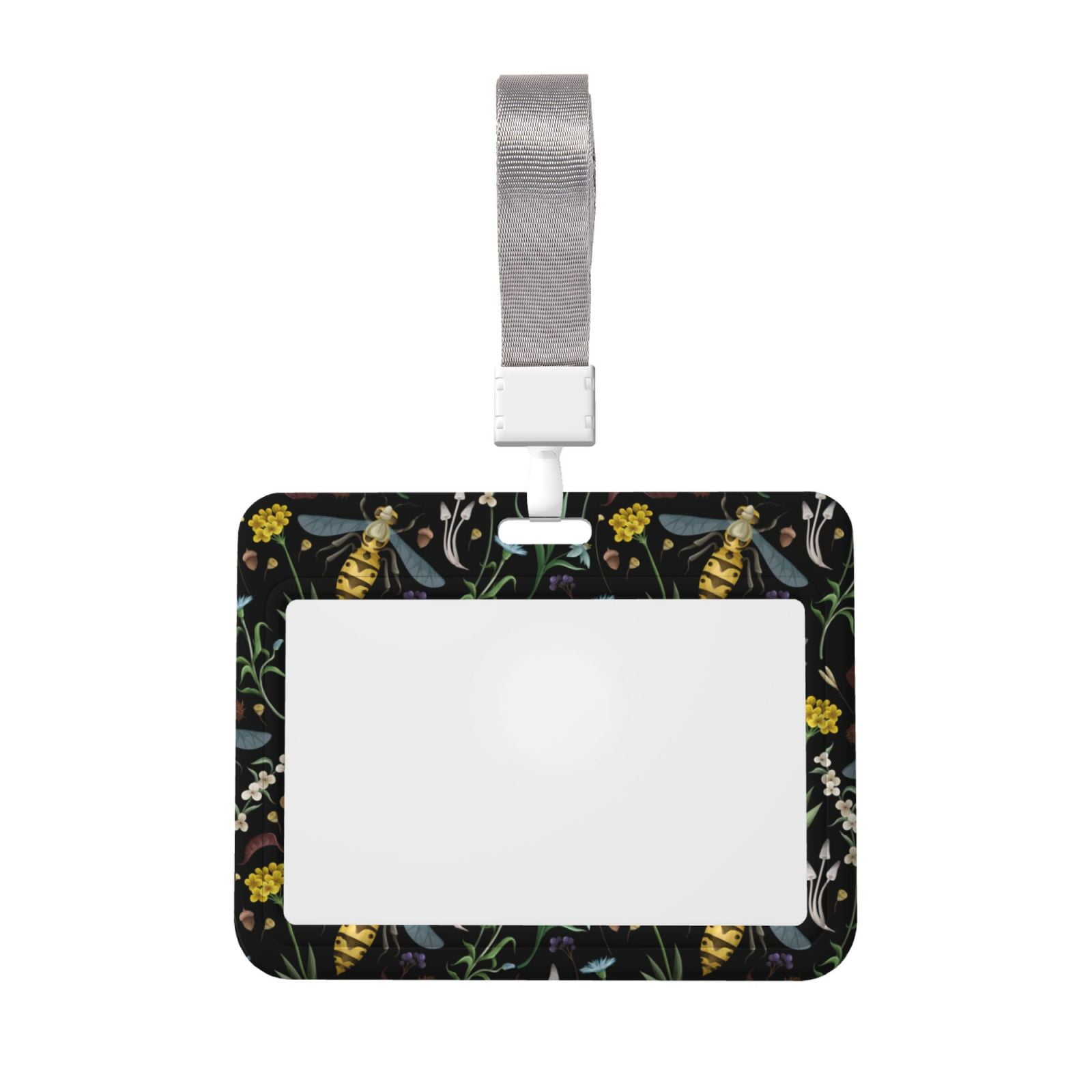 Kdxio Wasp and Florals Card Badge Holder Work Badge Sleeve for Office ...