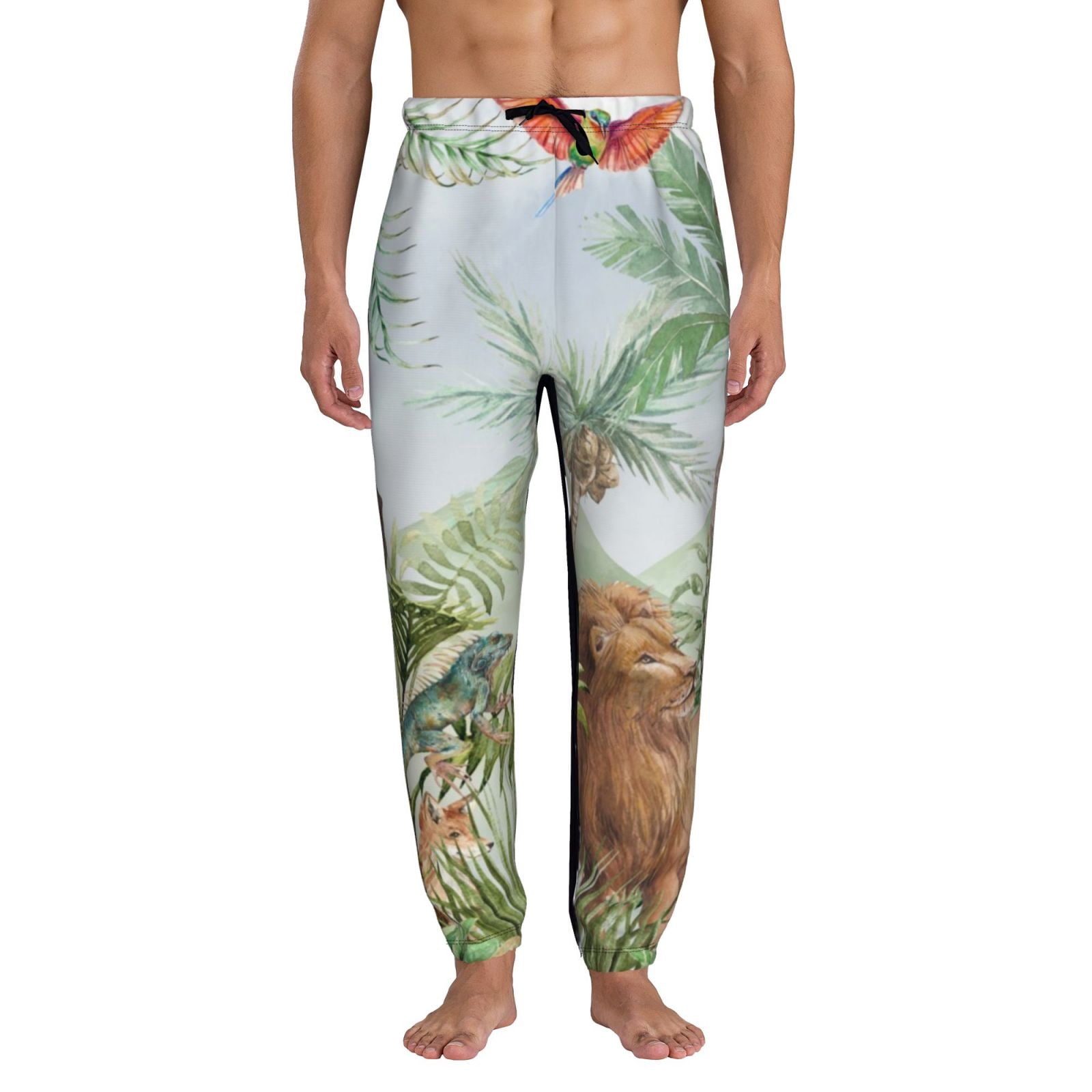 Kdxio Watercolor African Animals Wildlife Pattern Joggers,Sweatpants ...