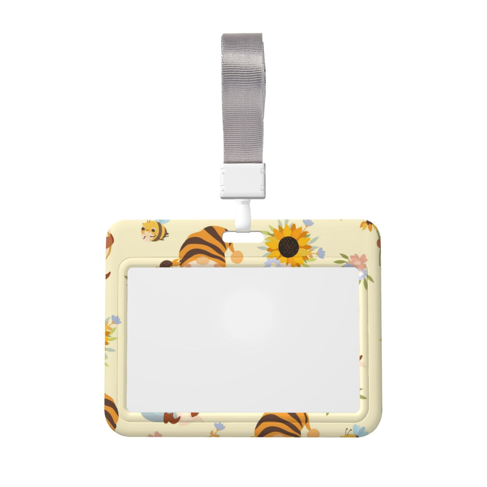 Kdxio Watercolor Bee Honey Honeycomb Bee Card Badge Holder Work Badge ...
