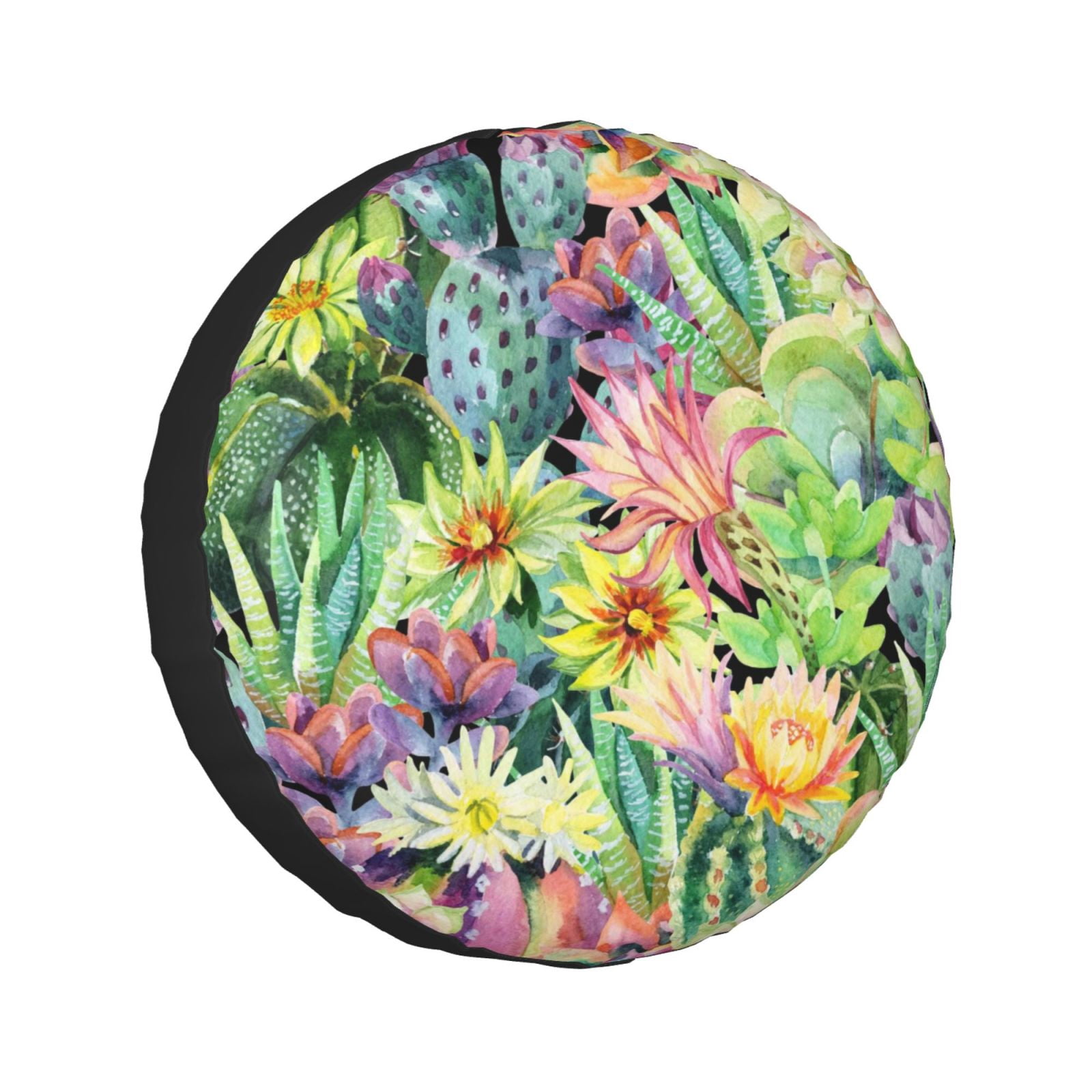Kdxio Watercolor Blooming Cactus for Tire Cover Wheel Protectors Tyre ...