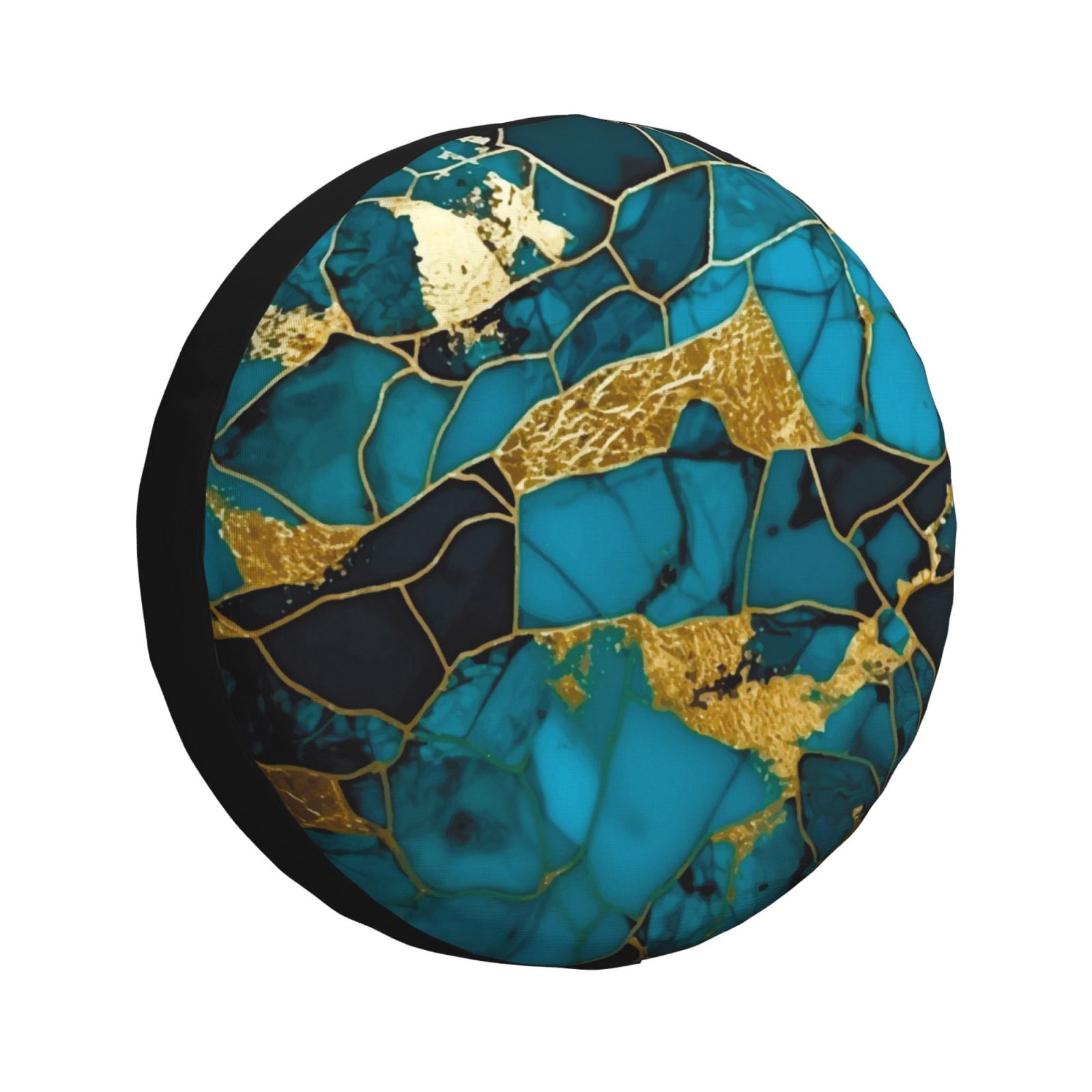 Kdxio Watercolor Blue Marbled for Tire Cover Wheel Protectors Tyre ...