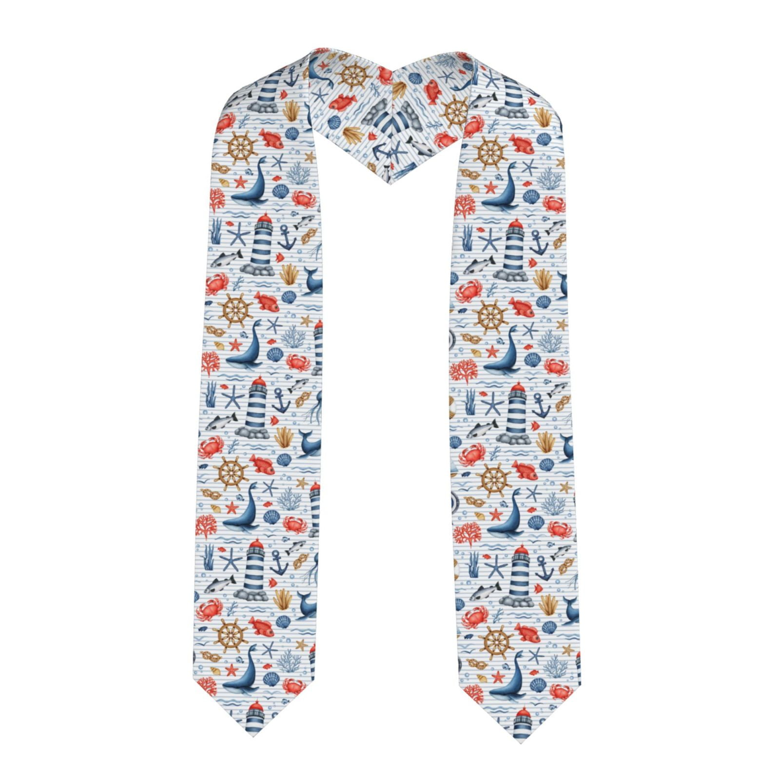 Kdxio Watercolor Nautical Graduation Stole Class, Graduation Sash ...