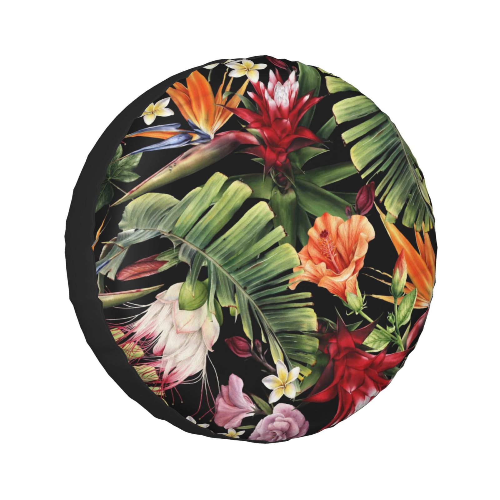 Kdxio Watercolor Tropical Flowers for Tire Cover Wheel Protectors Tyre ...