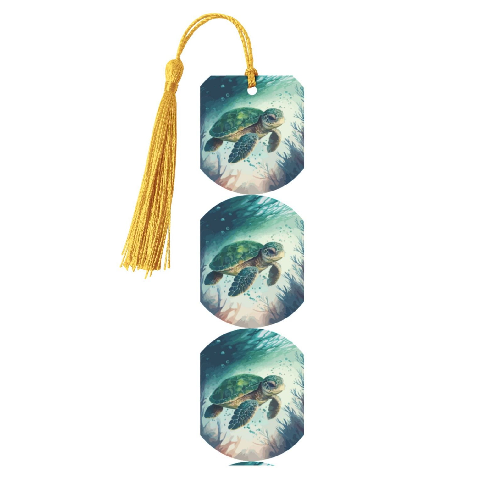 Kdxio Watercolor Turtle5 Print Metal Tassel Bookmarks,Perfect Gift for ...