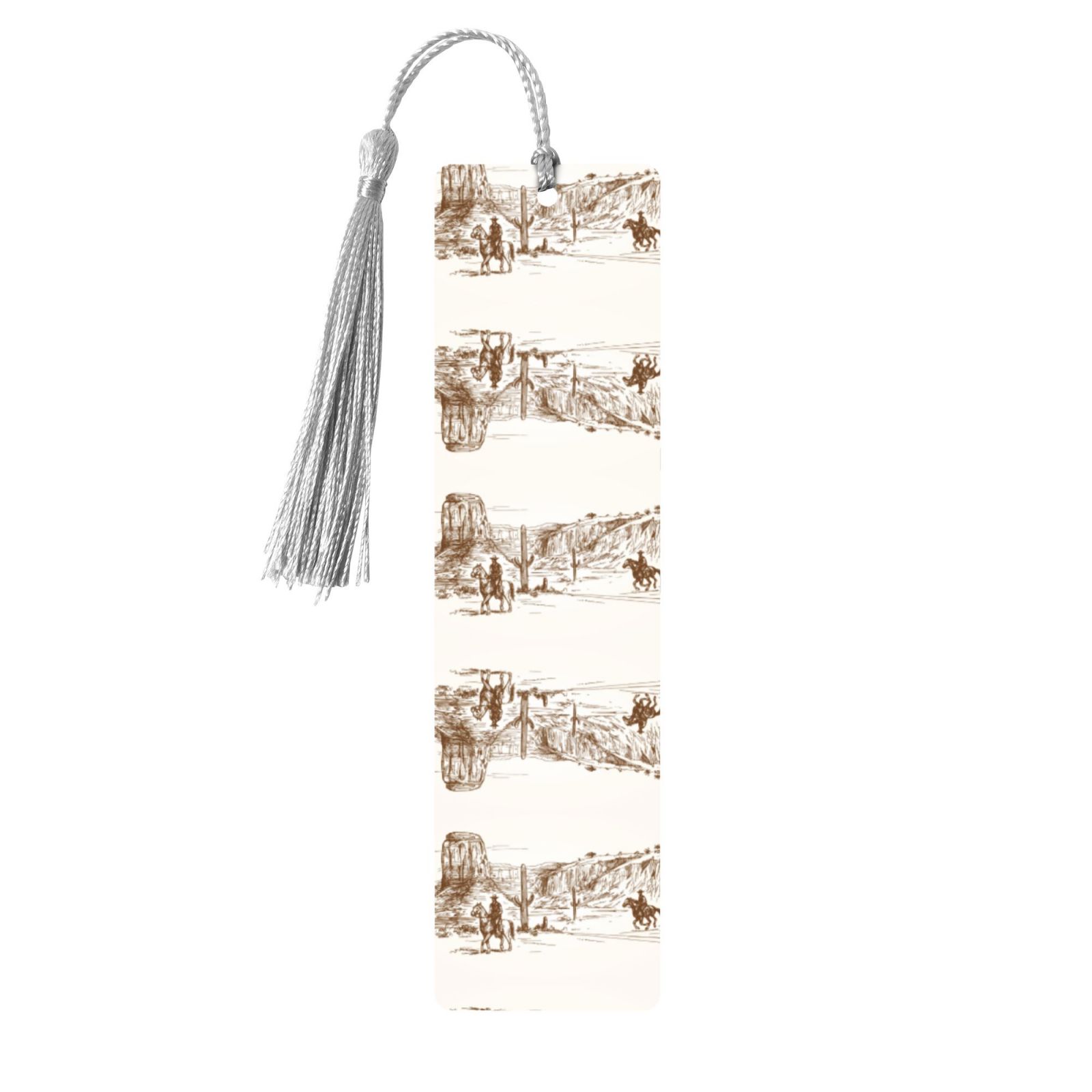 Kdxio Western Desert Cowboys Print Metal Tassel Bookmarks,Perfect Gift ...