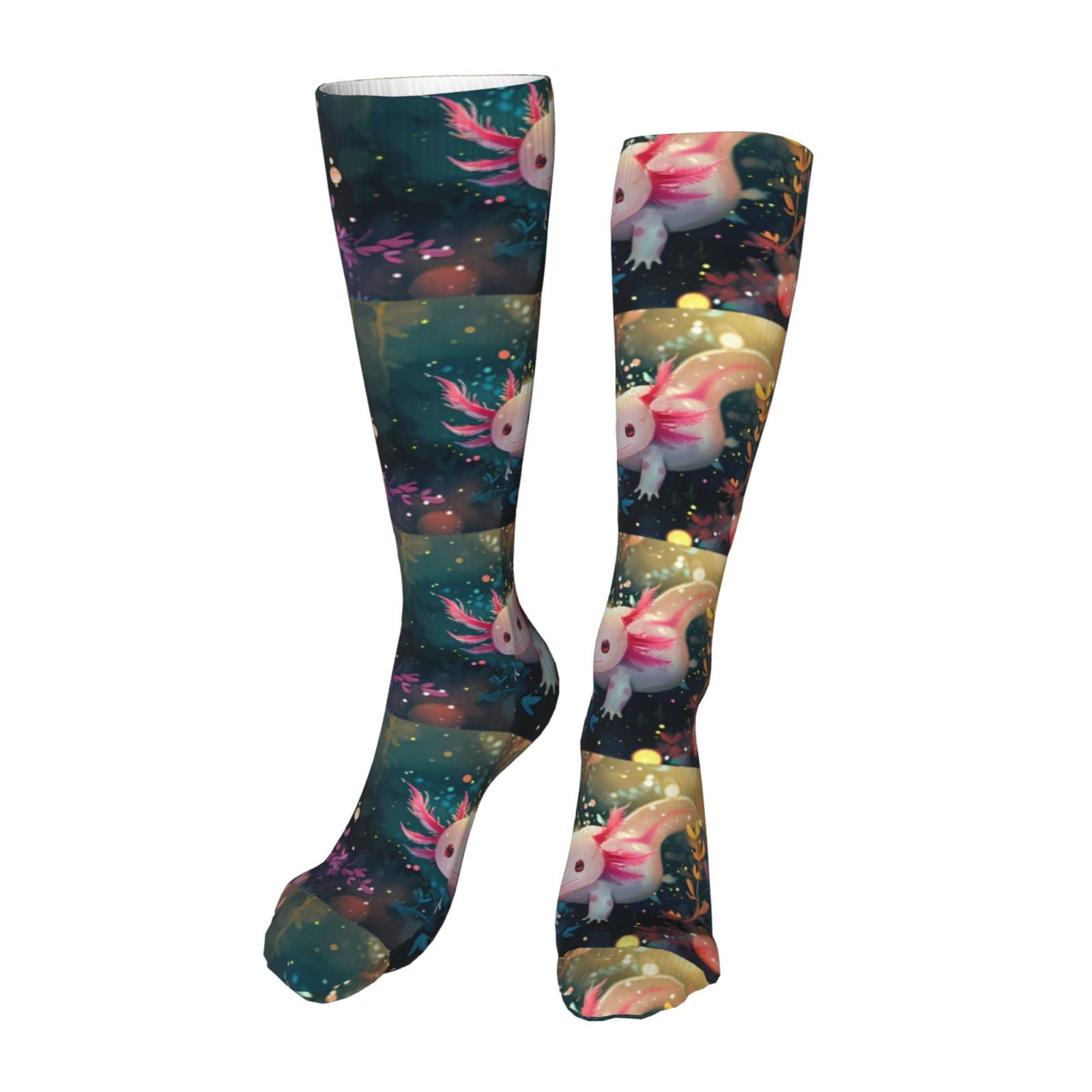 Kdxio Whimsical Axolotl Fantasy Funny Silky Novelty Funky Long Knee ...