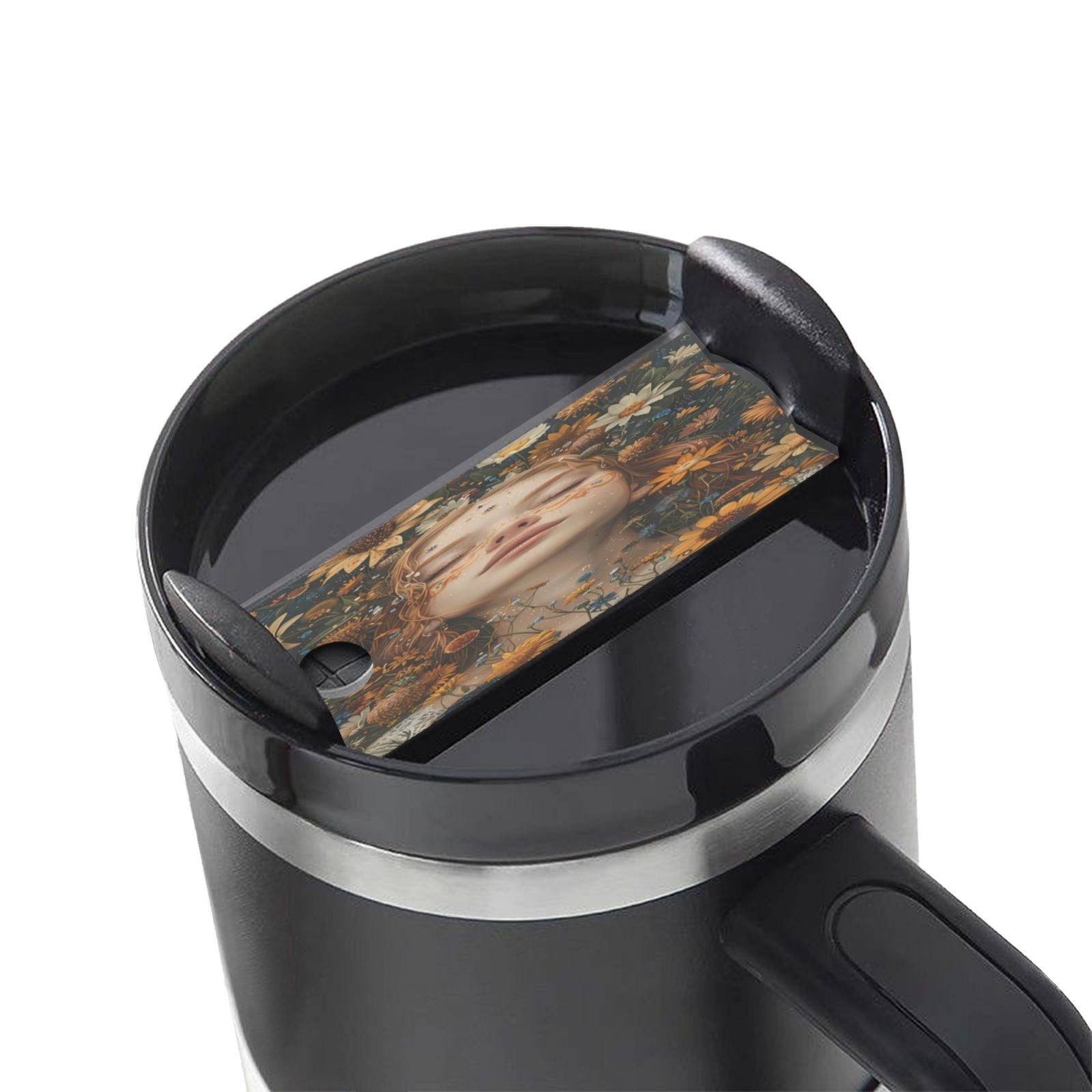 Kdxio Whimsical Flower Crown Maiden Name Plate Compatible Stanley Cups ...