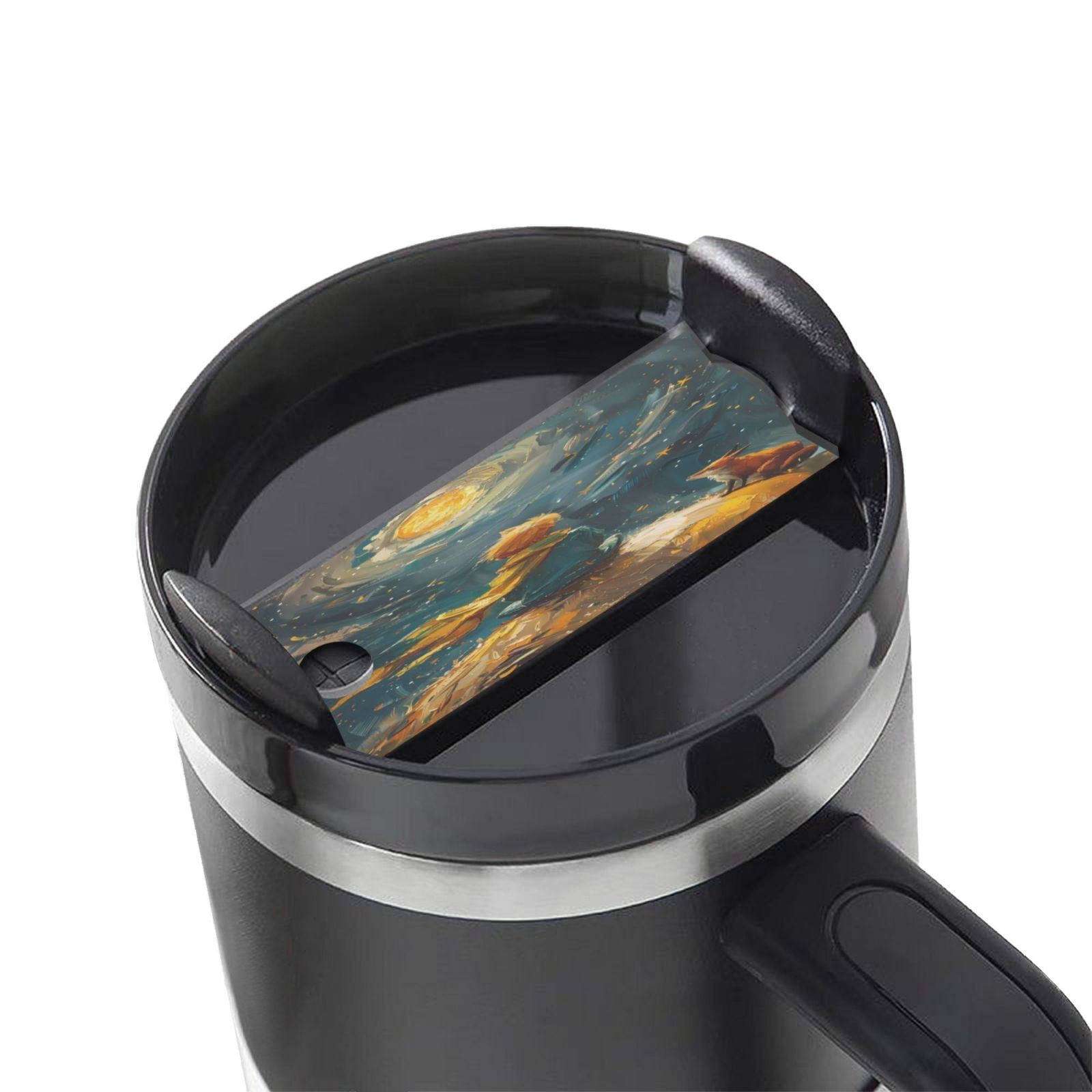 Kdxio Whimsical Starry Night Scene Name Plate Compatible Stanley Cups ...