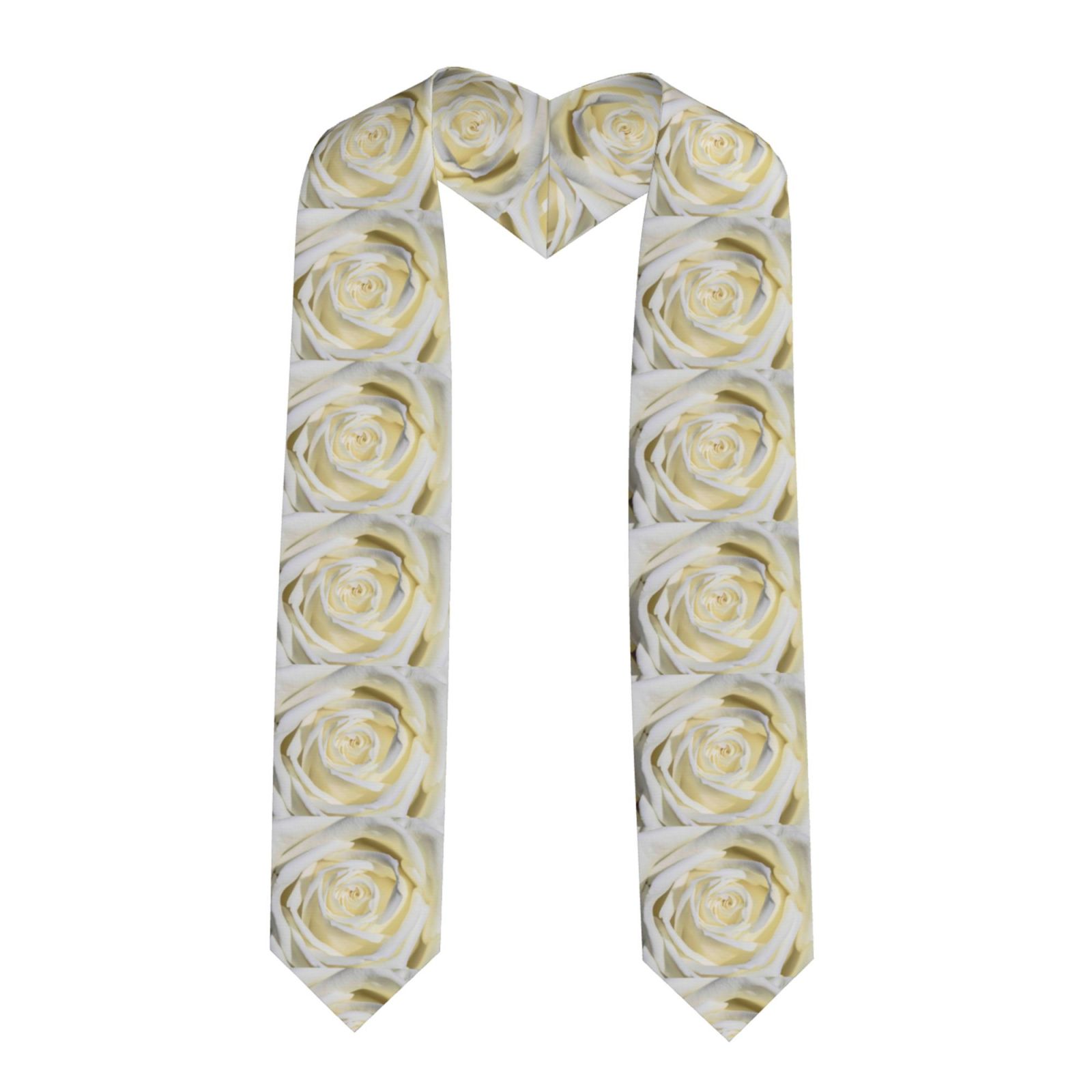 Kdxio White Rose Graduation Stole Class, Graduation Sash, Unisex Adult ...