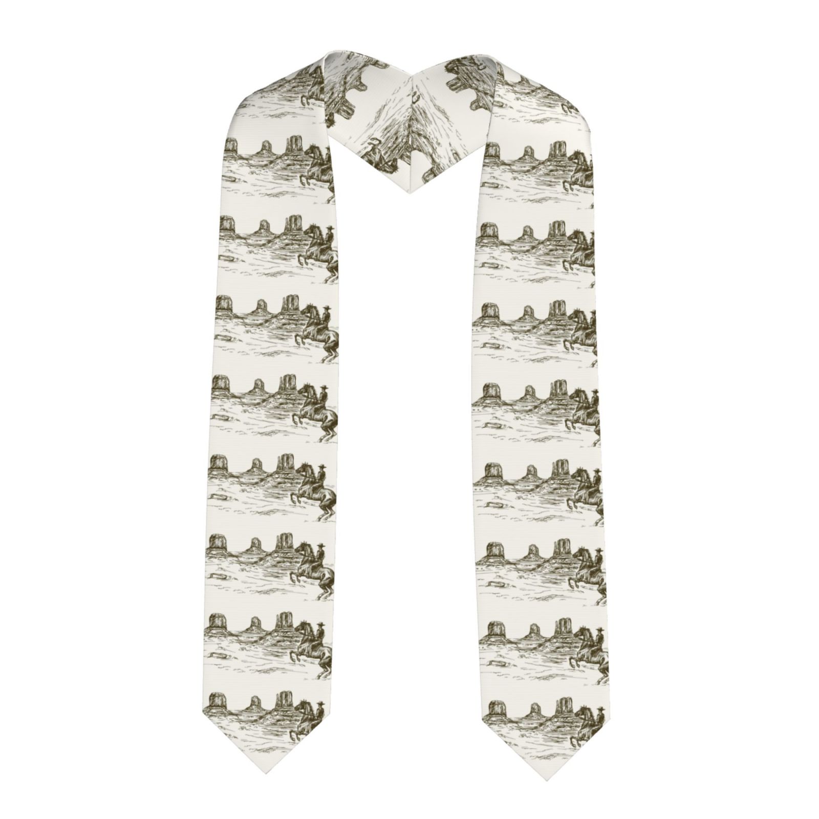 Kdxio Wild West Desert With Cowboy Graduation Stole Class, Graduation ...