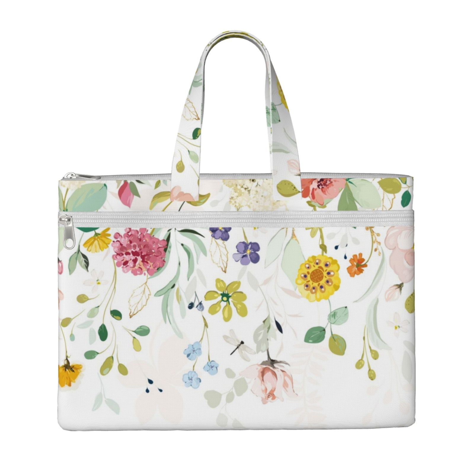 Kdxio Wildflowers File Tote Document Bag Business Briefcase Bag ...