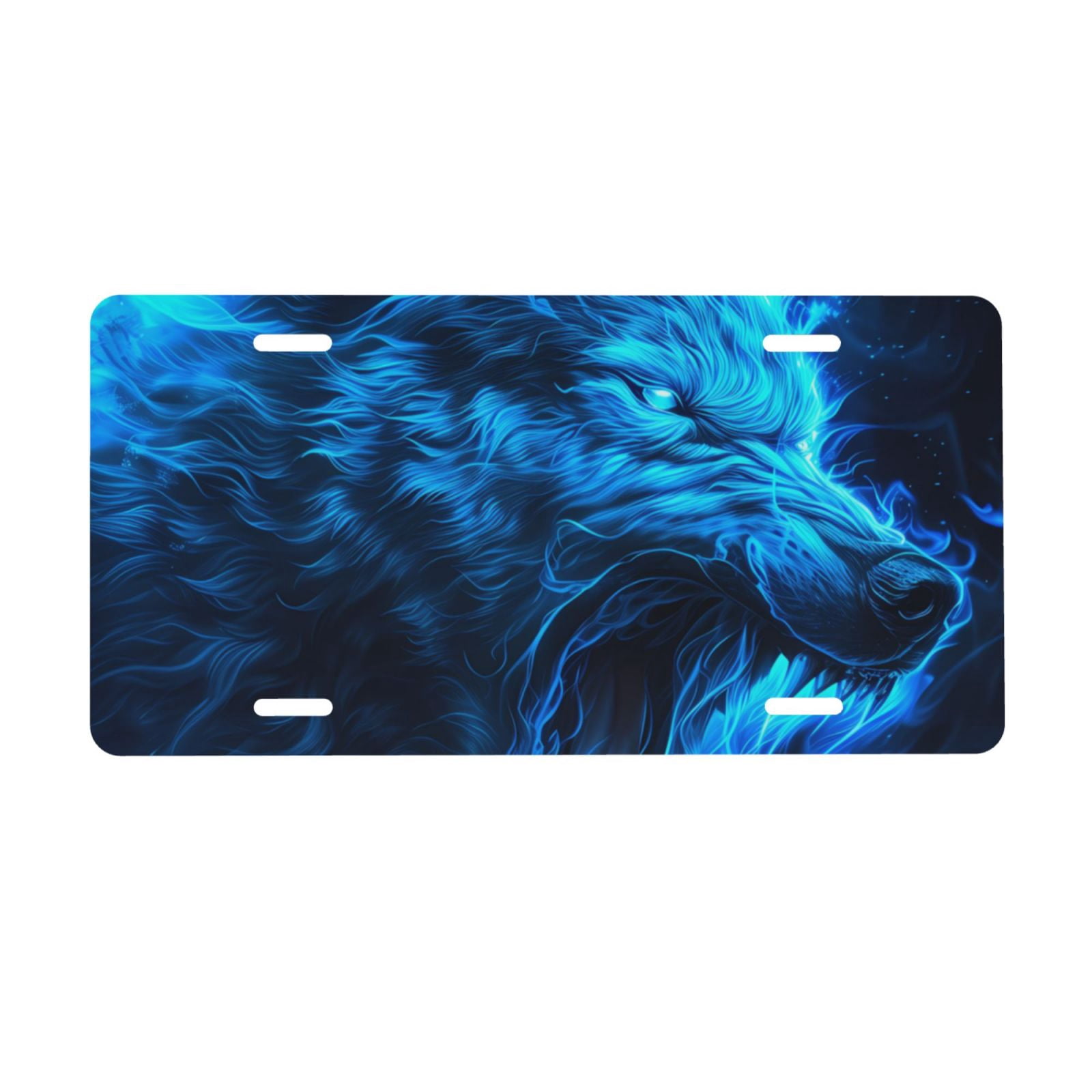 Kdxio Wolf License Plate Car Front License Plate Car Decoration Car ...