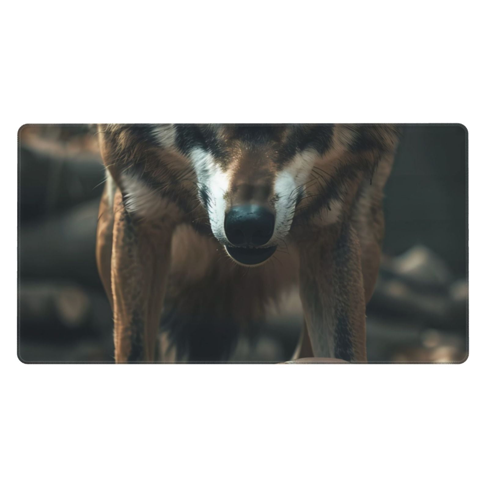 Kdxio Wolf With Basketball Print Large Gaming Mouse Pad,Non-Slip Base ...