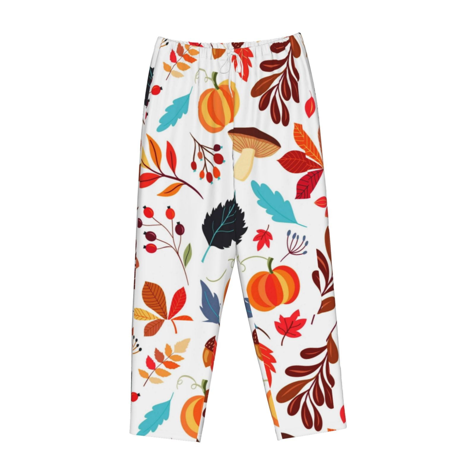 Kdxio Women's Comfy Stretch Autumn Pumpkins Fall LeavesPrint Drawstring ...