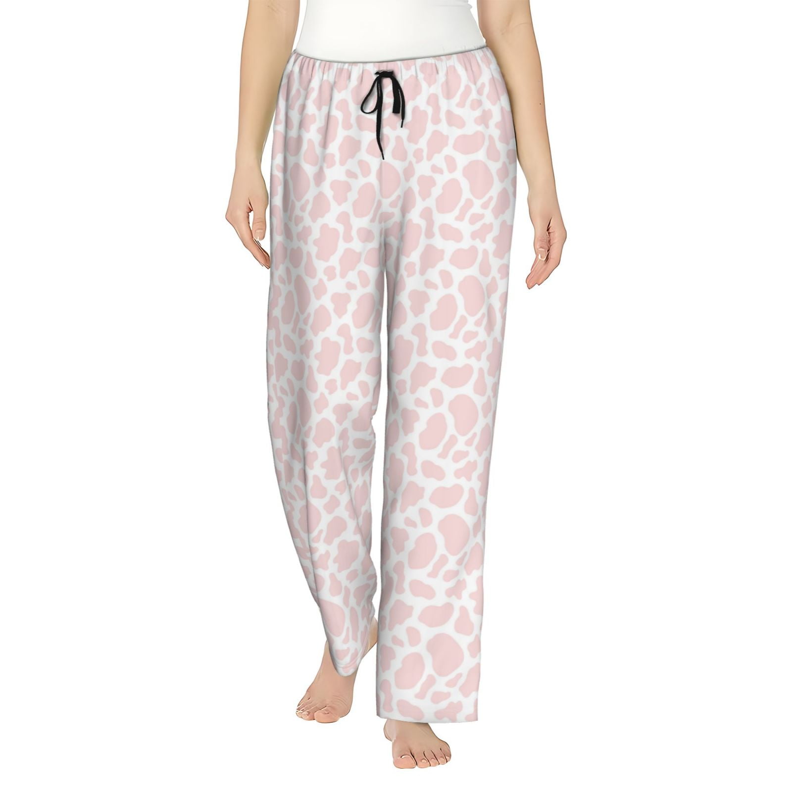 Kdxio Women's Comfy Stretch Cow 1 Print Drawstring Pajama Pants-X-Large ...