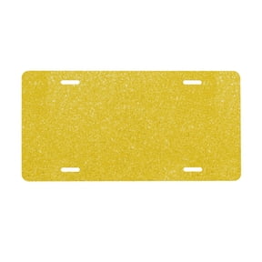 Yellow License Plate