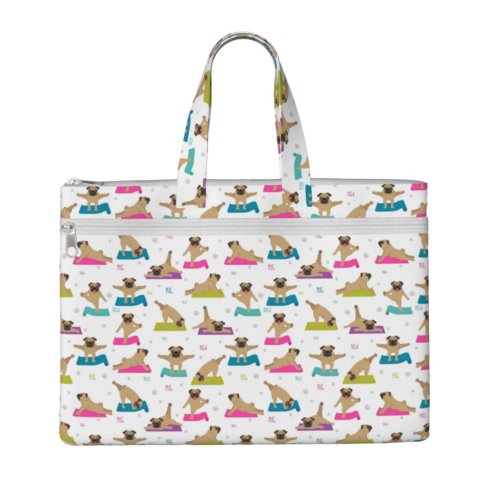 Kdxio Yoga Dogs Poses File Tote Document Bag Business Briefcase Bag ...