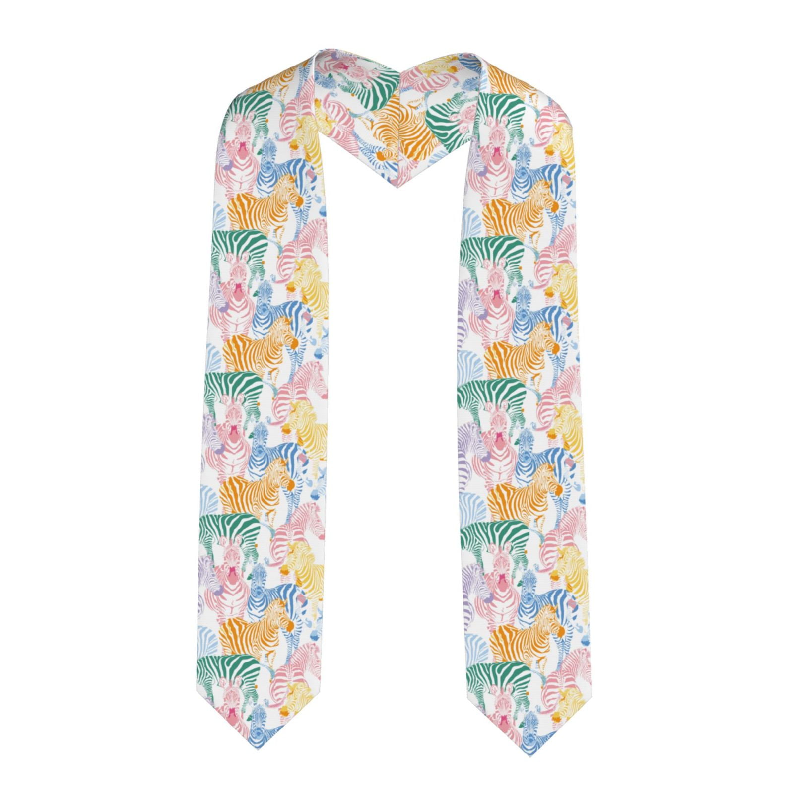 Kdxio Zebra Colourful Graduation Stole Class, Graduation Sash, Unisex ...