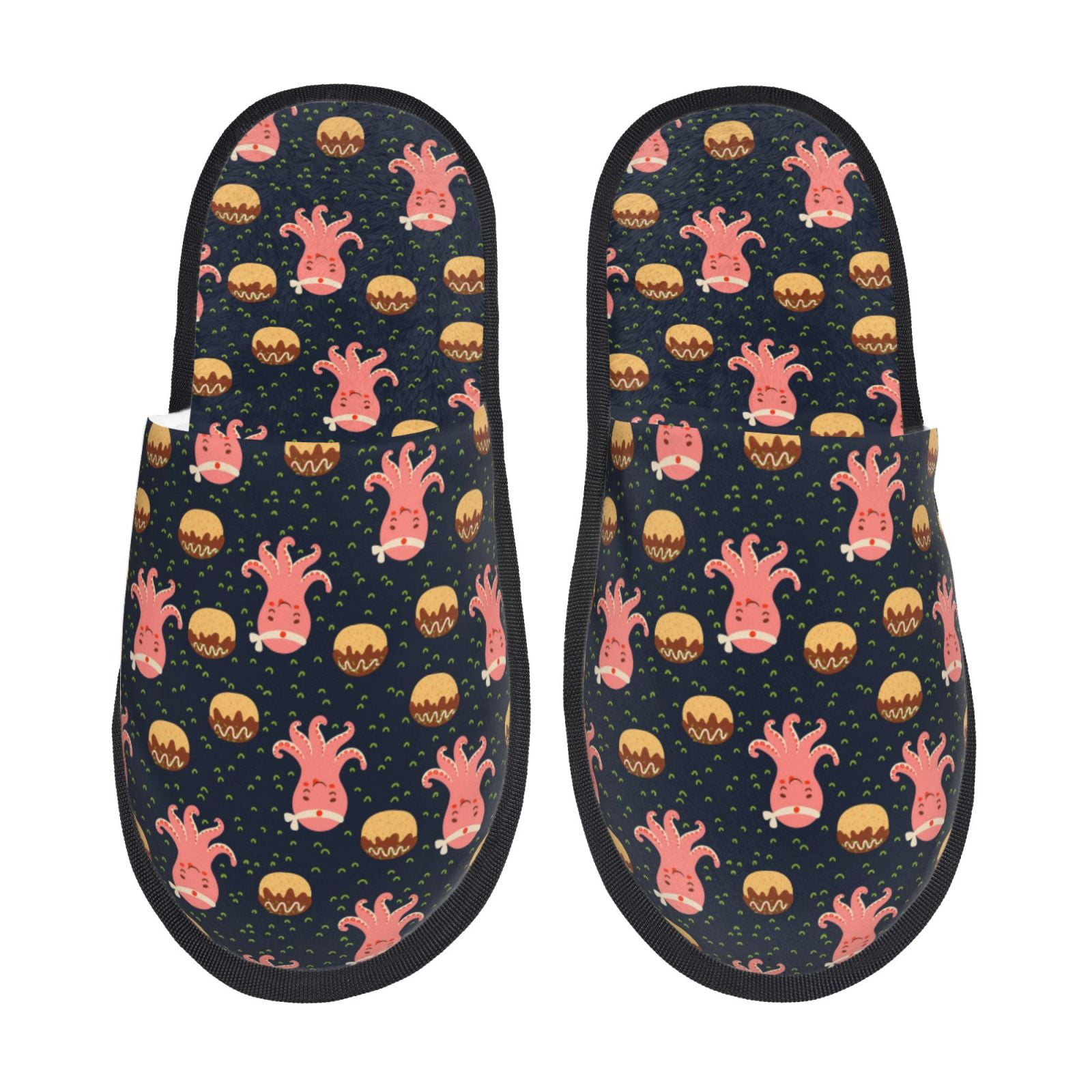 Kdxio cartoon octopus Slippers Fuzzy House Slippers, Cozy Slippers for ...