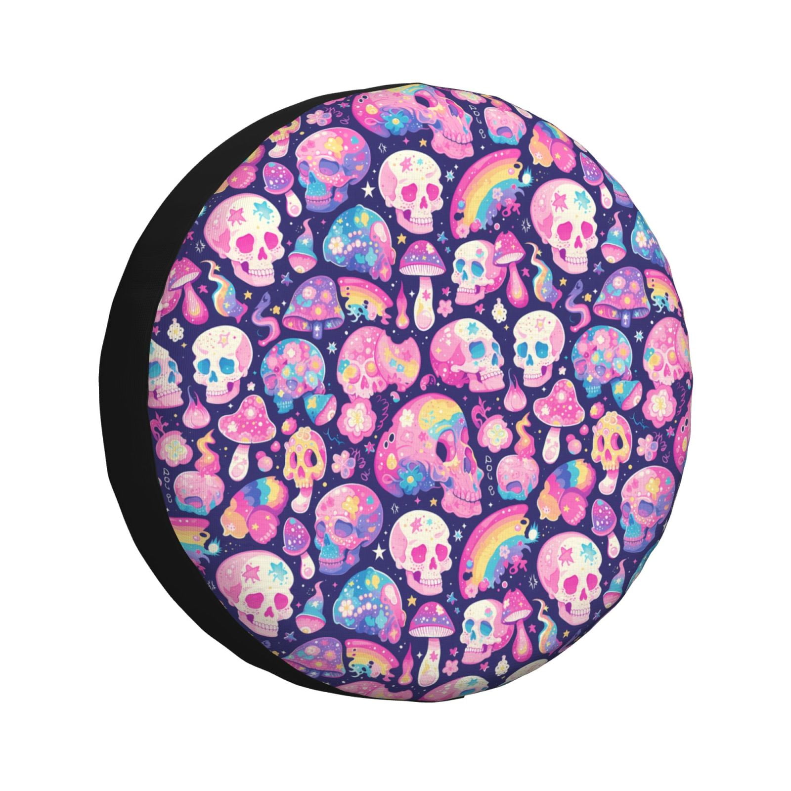 Kdxio cartoon rainbow Skull for Tire Cover Wheel Protectors Tyre Covers ...