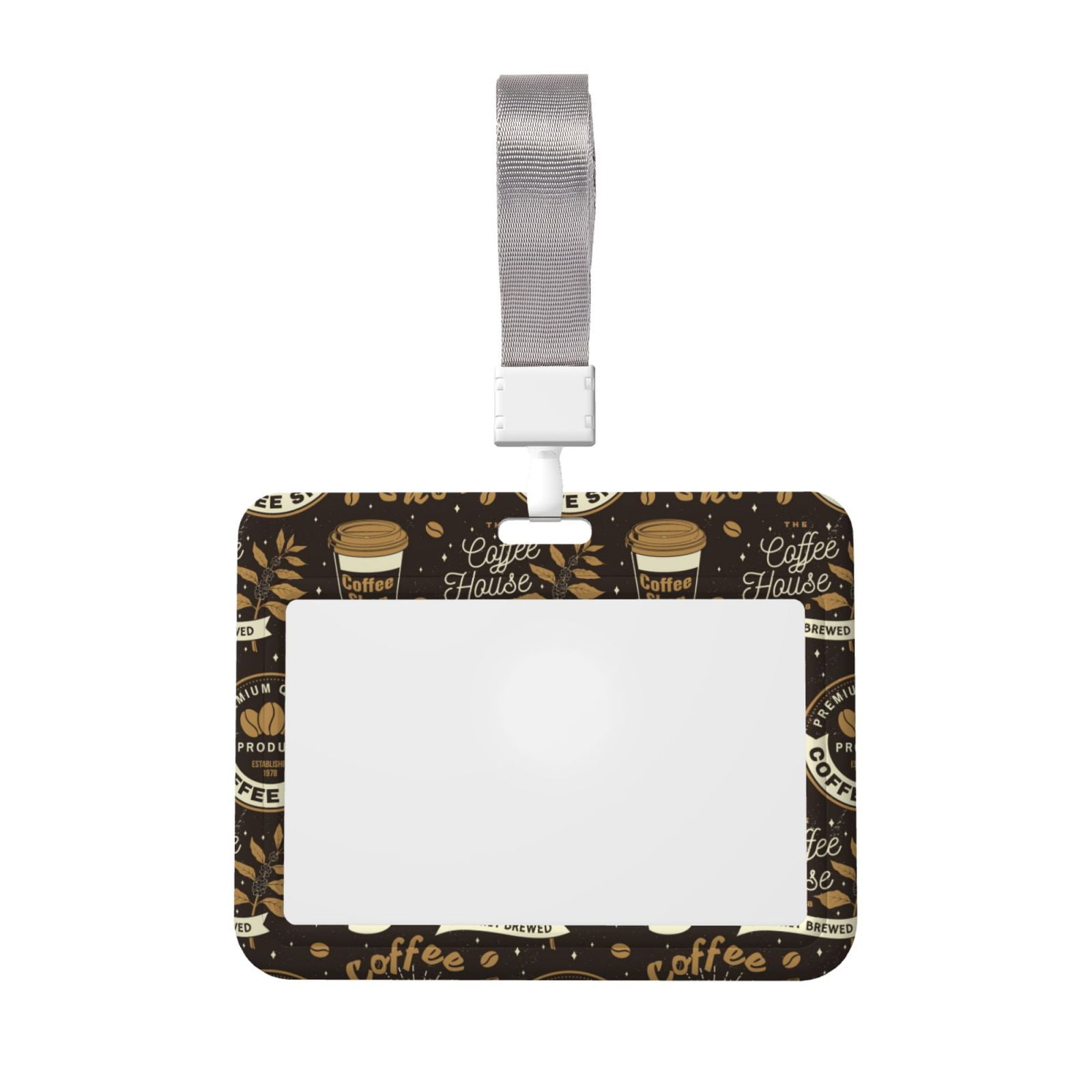 Kdxio coffee shop house Card Badge Holder Work Badge Sleeve for Office ...